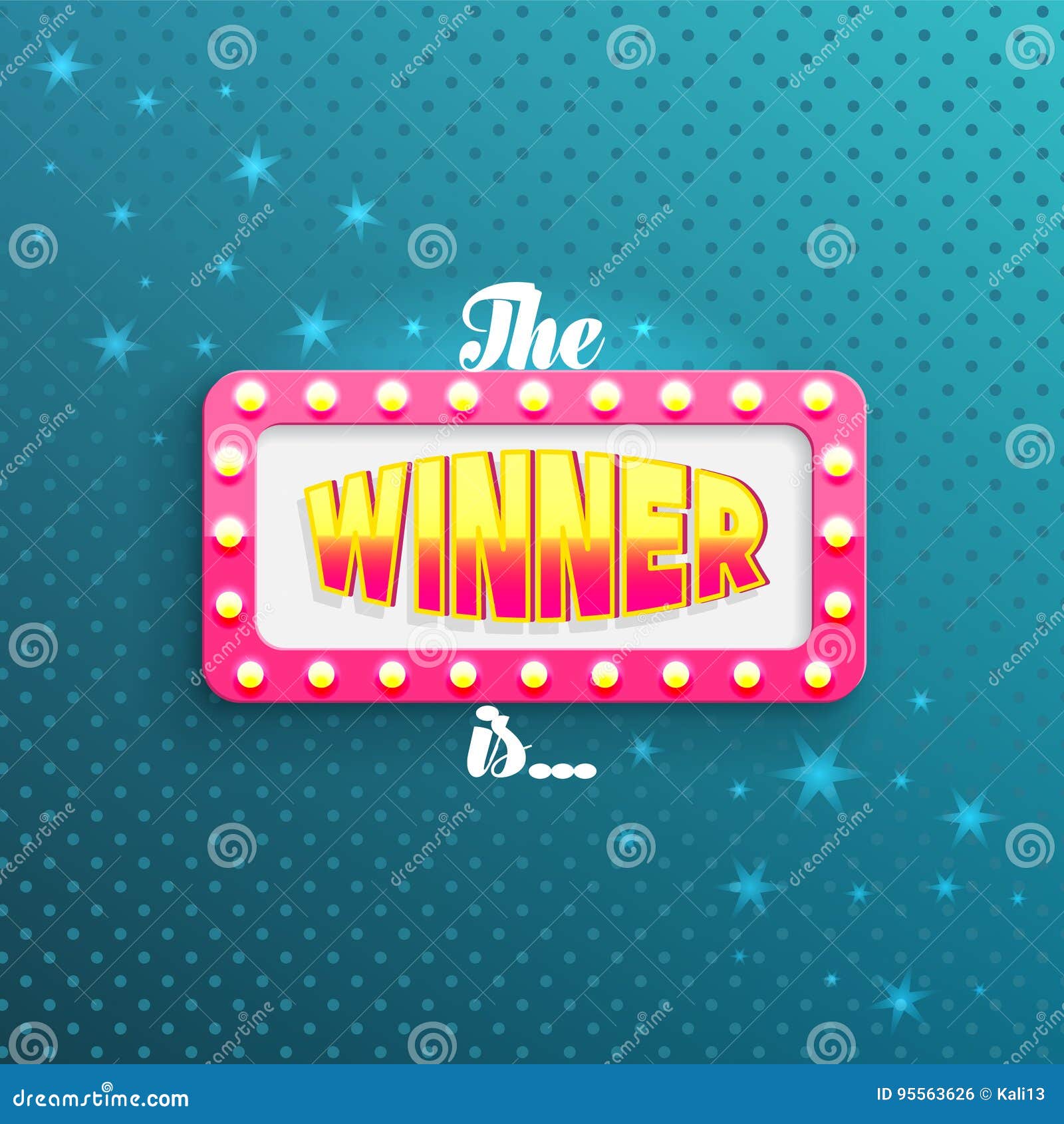 Winner Concept Light Vector Design Stock Vector - Illustration of ...