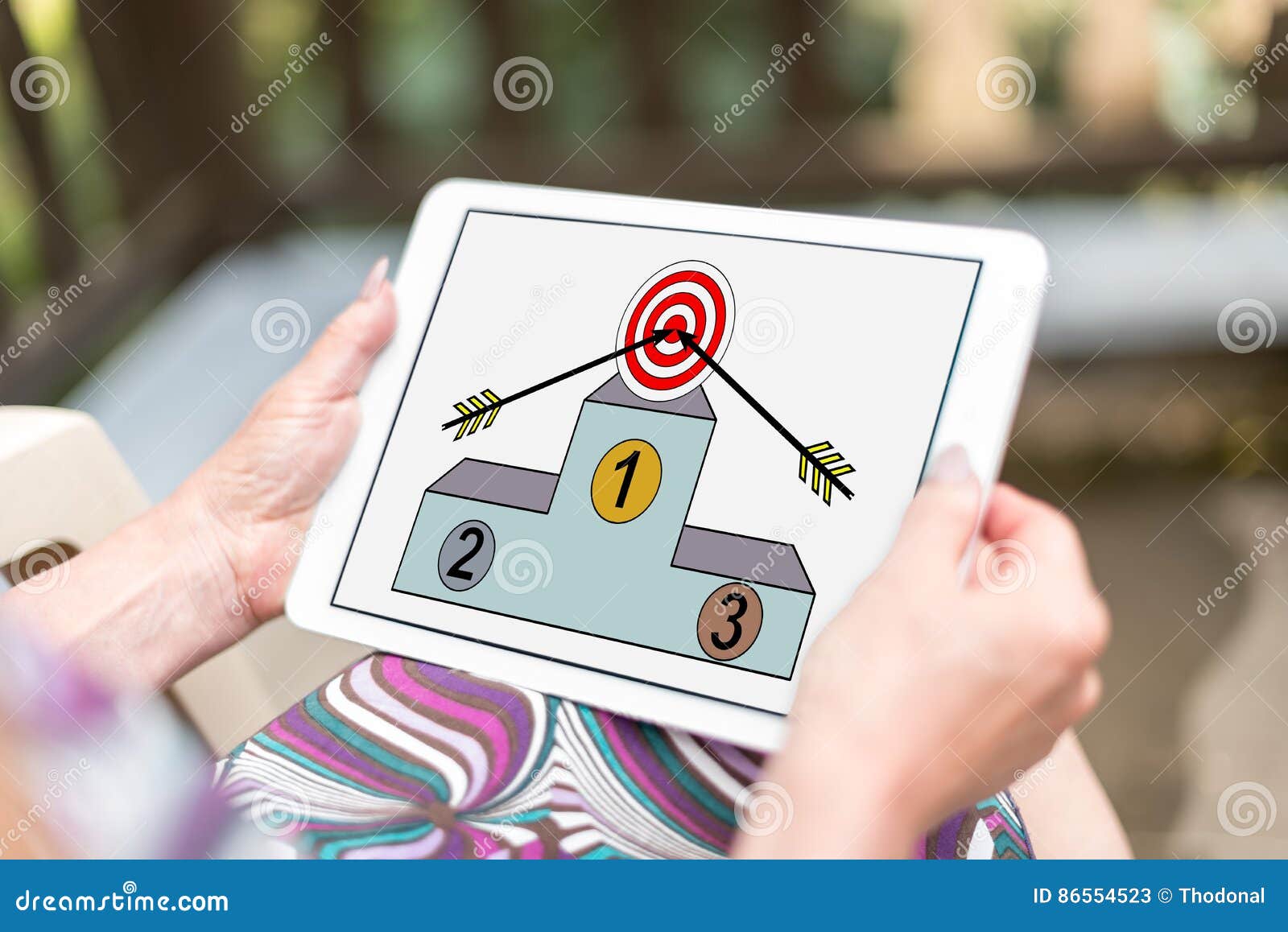 Winner concept on a tablet stock image. Image of digital - 86554523