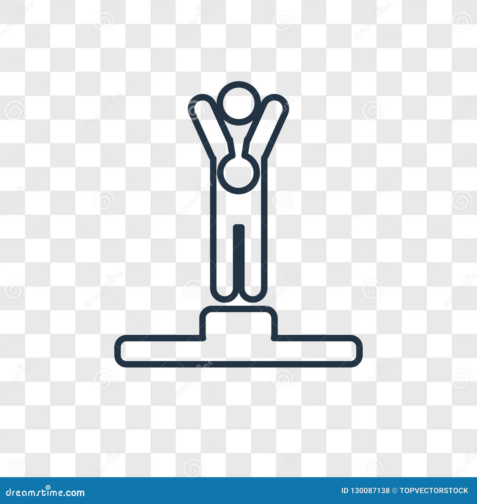 Winner Concept Vector Linear Icon Isolated on Transparent Background ...