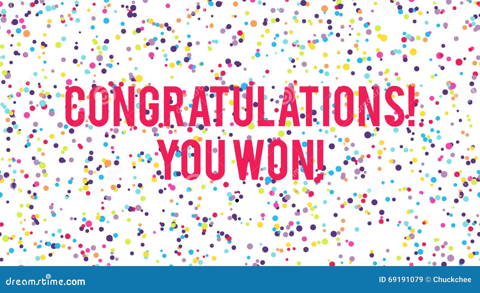 Winner Confetti stock vector. Illustration of celebrate - 69191079