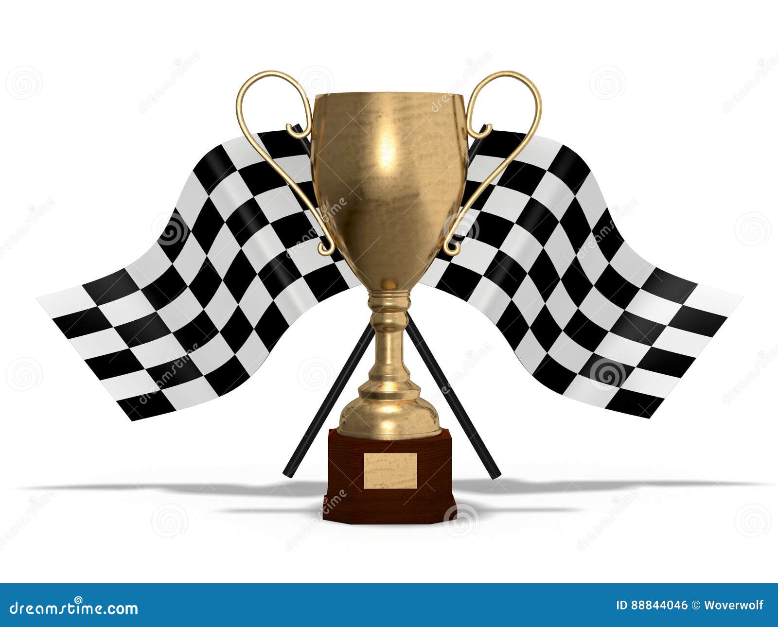 Winner cup with flags stock illustration. Illustration of leadership ...