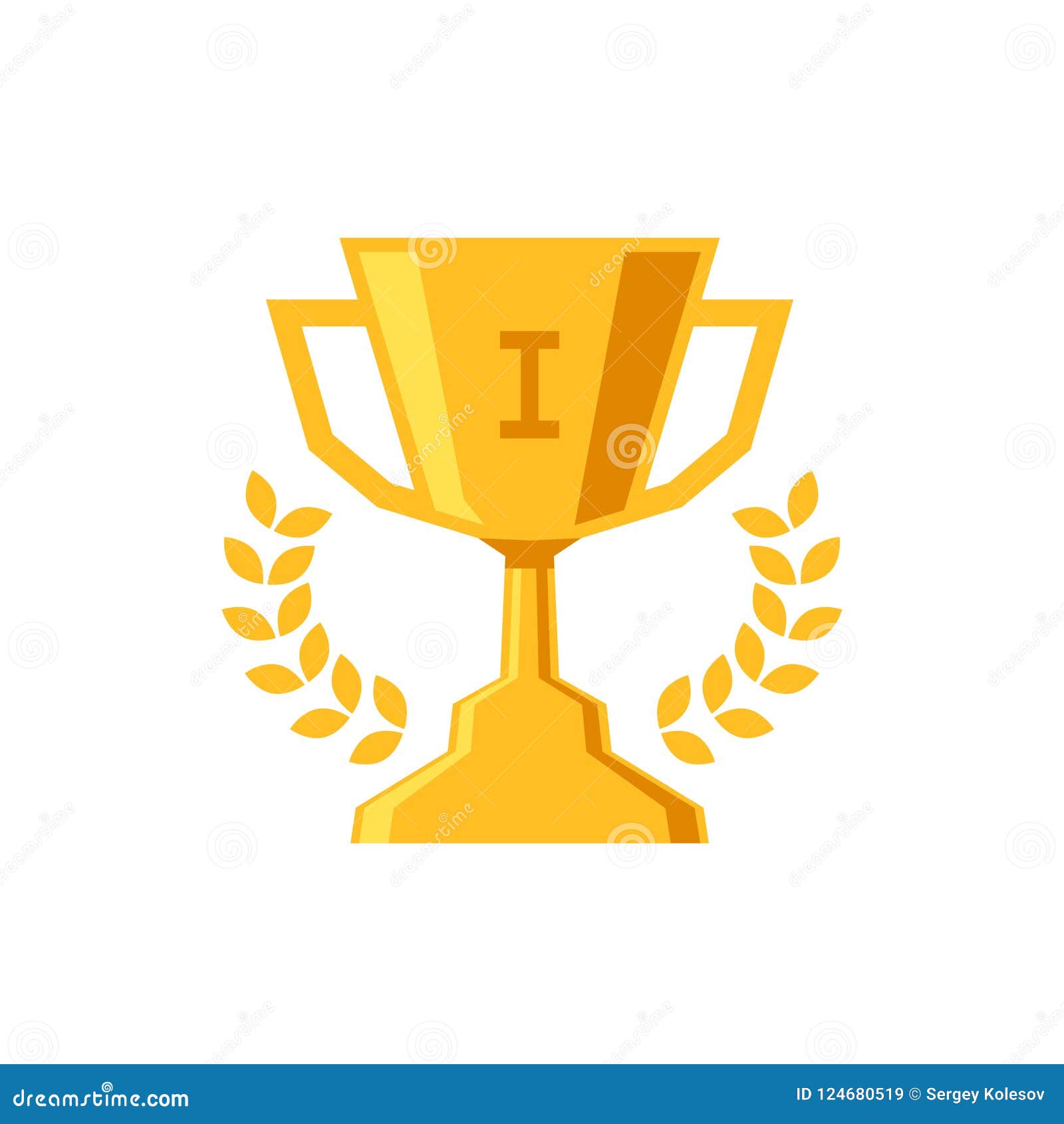 Winner Cup. Flat Design Vector Icon Stock Vector - Illustration of ... Winner Cup. Flat Design Vector Icon Stock Vector - Illustration of ...