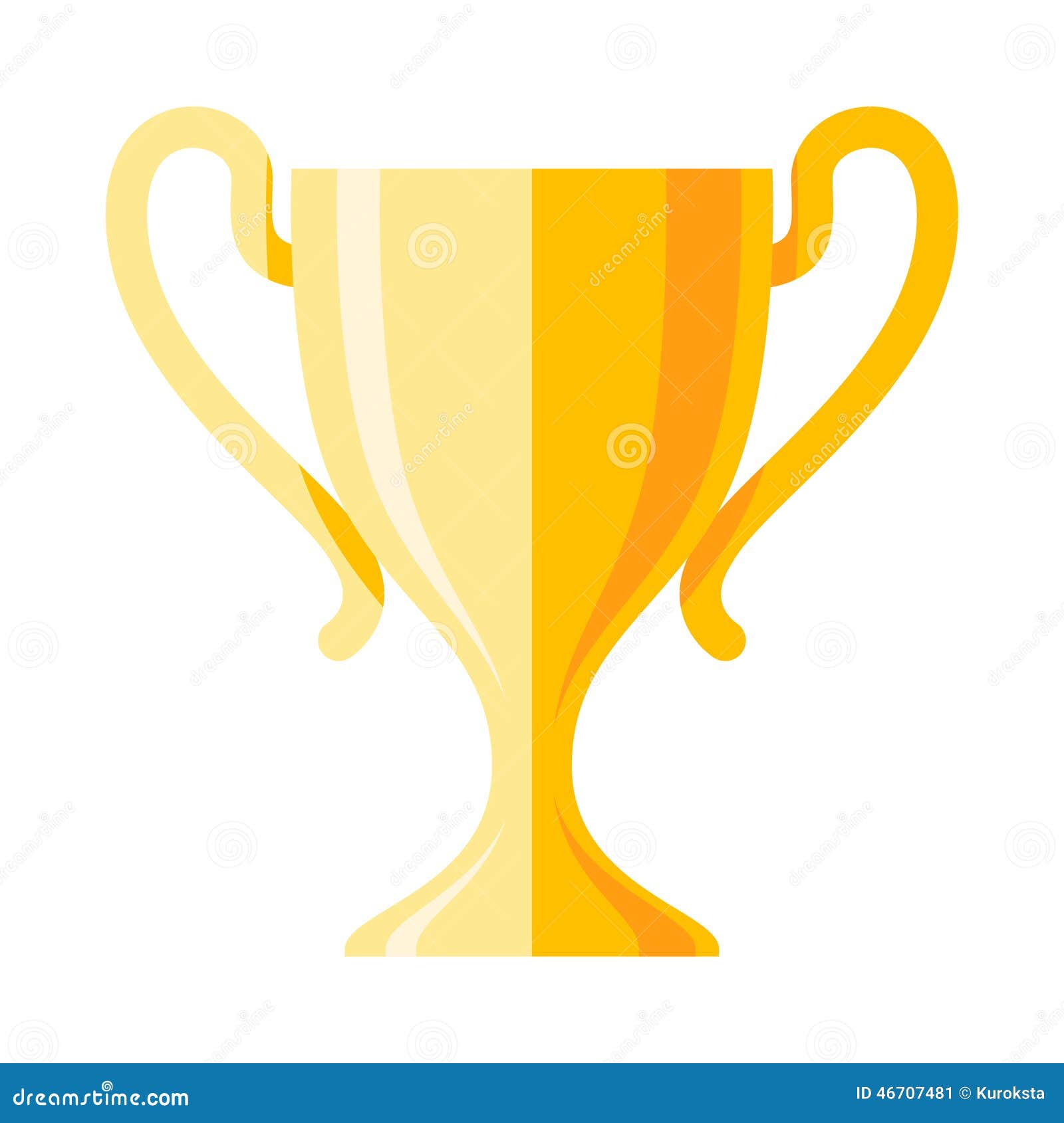 Winner Cup Flat Icon Stock Vector - Image: 46707481