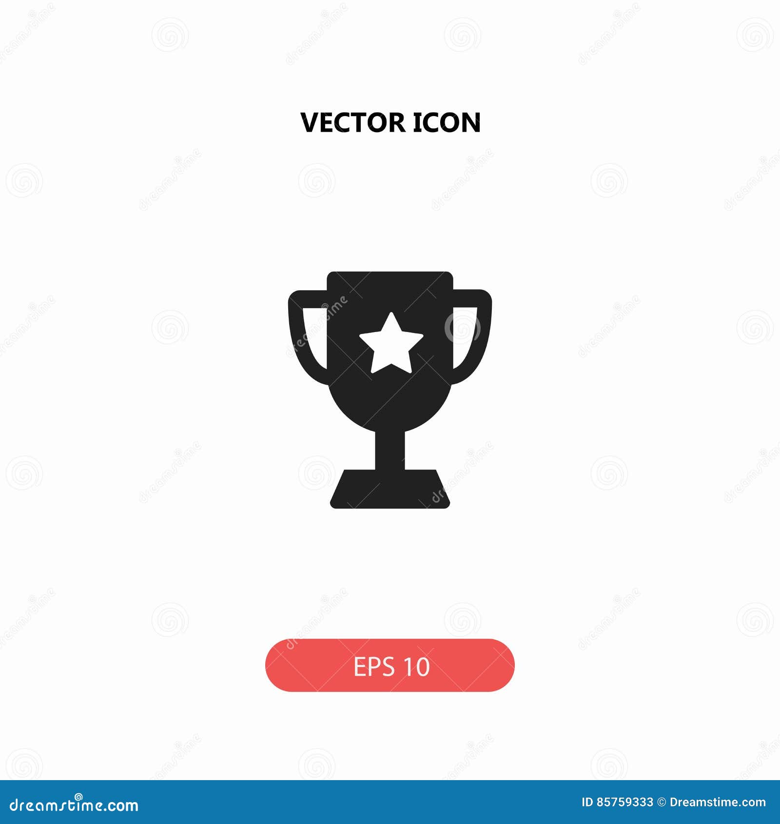Winner cup icon stock illustration. Illustration of icon - 85759333