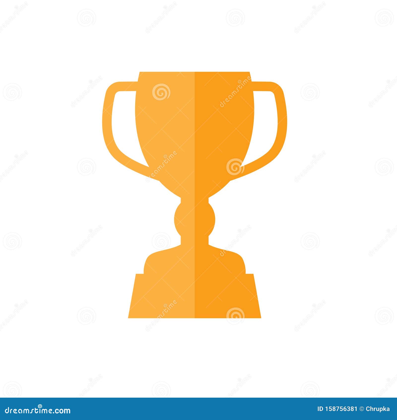 Winner cup icon stock vector. Illustration of winner - 158756381