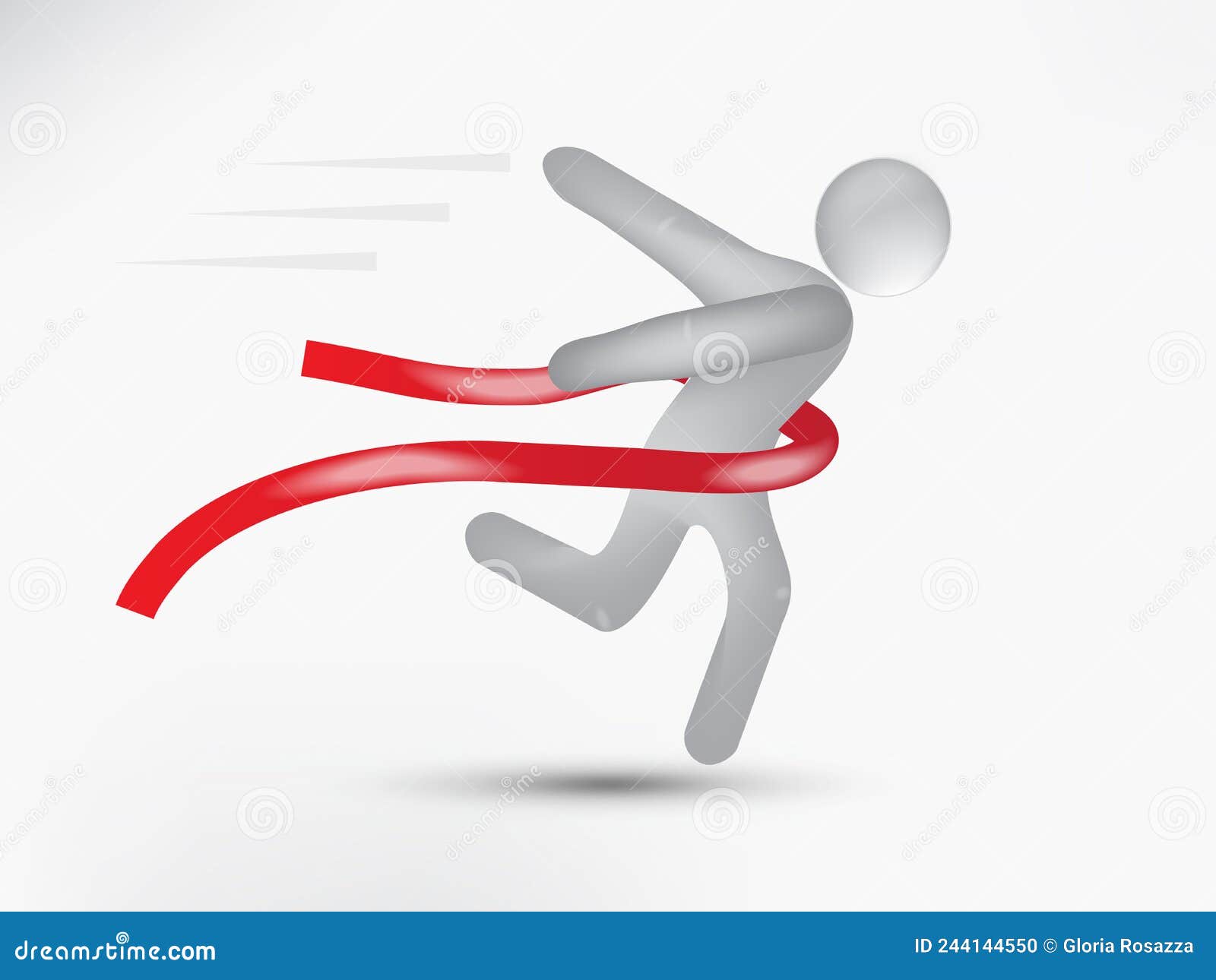 Runner Winner 3D Man Icon Vector Stock Vector - Illustration of clipart ...