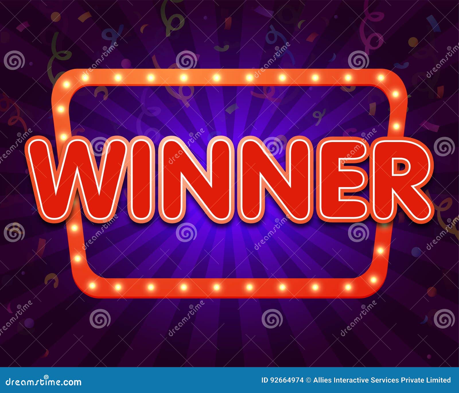 Winner Design Concept. stock illustration. Illustration of poker - 92664974