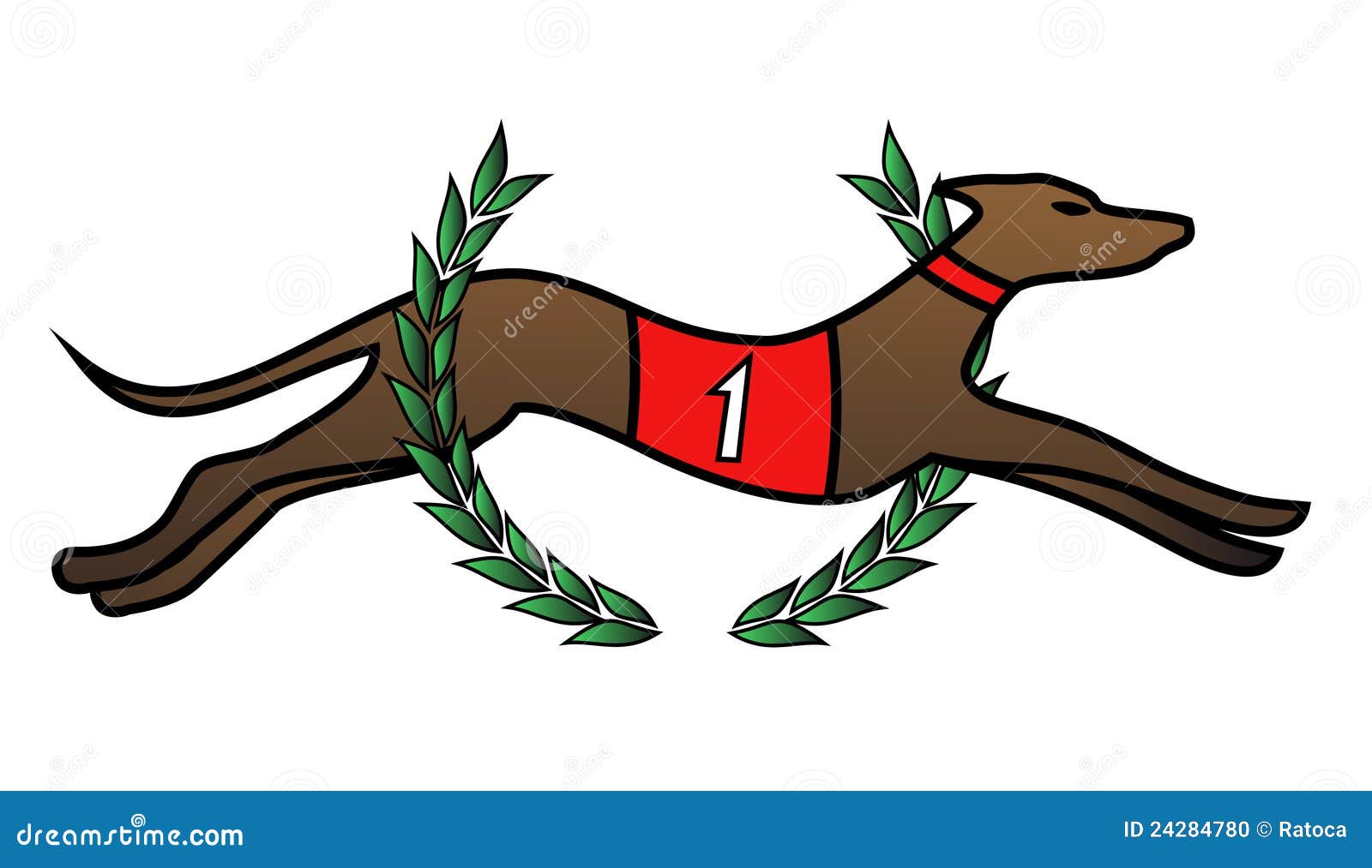 Winner dog stock vector. Illustration of icon, shadow - 24284780