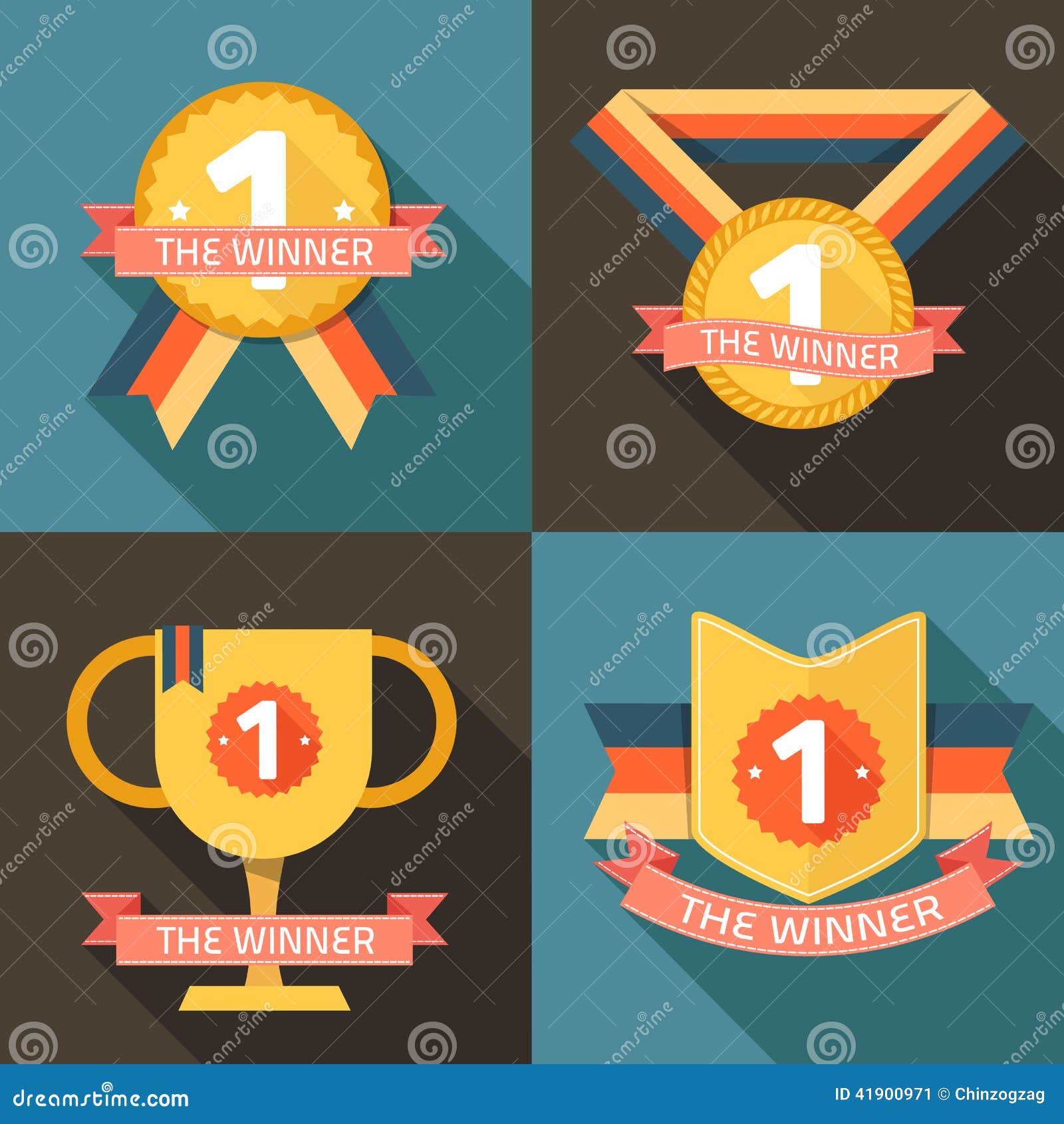 The winner first prize stock vector. Illustration of infographic - 41900971