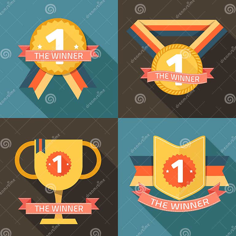 The winner first prize stock vector. Illustration of infographic - 41900971