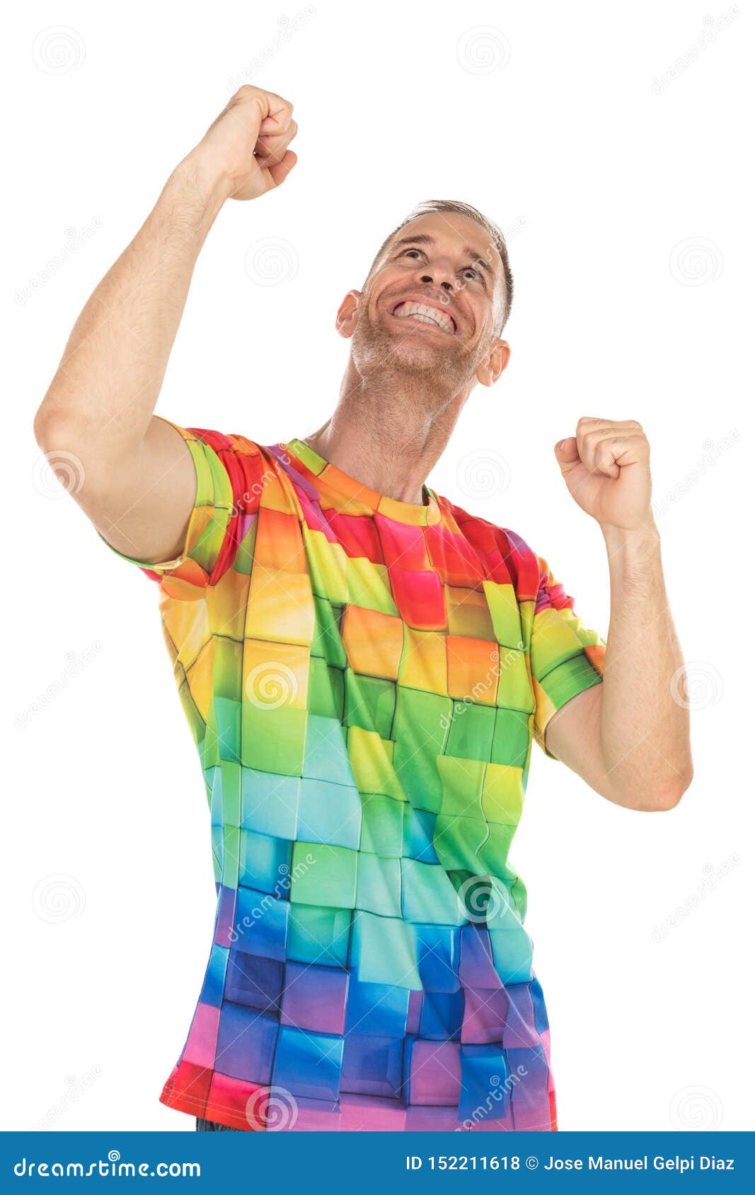 Winner Guy Celebrating Something Stock Photo - Image of student ...