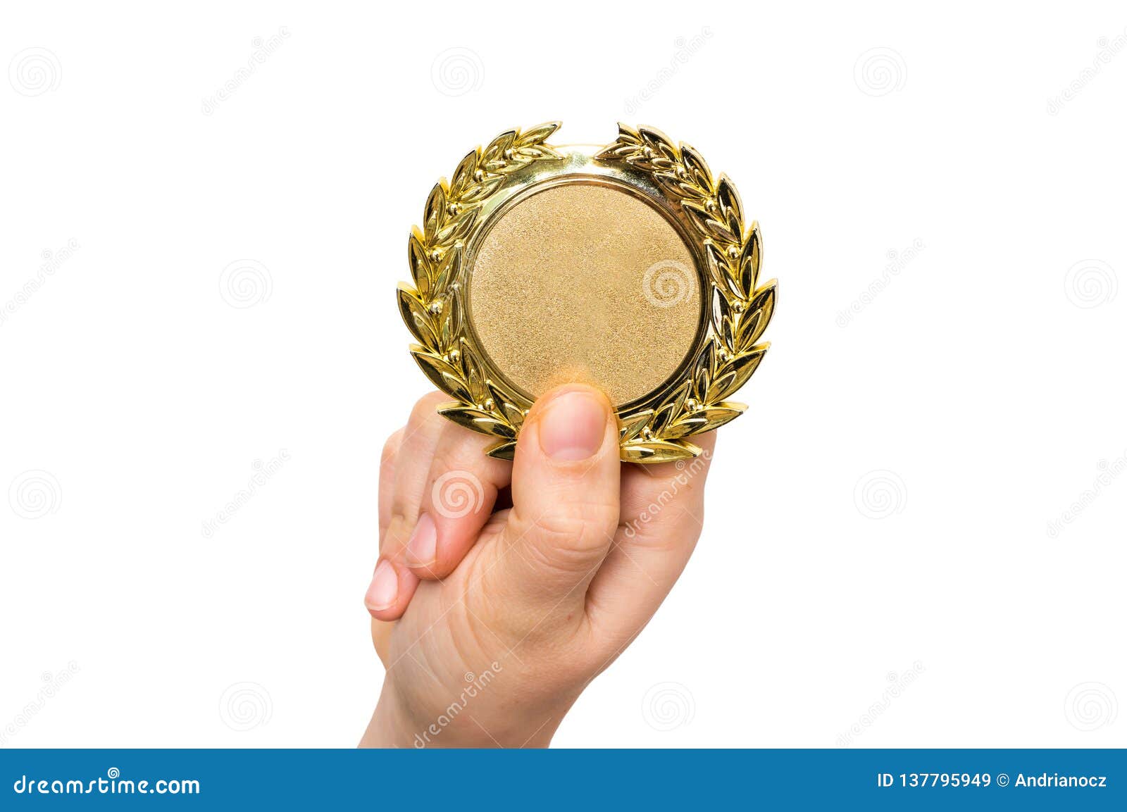 Winner is Holding Trophy in Hand Stock Image - Image of hold, place ...
