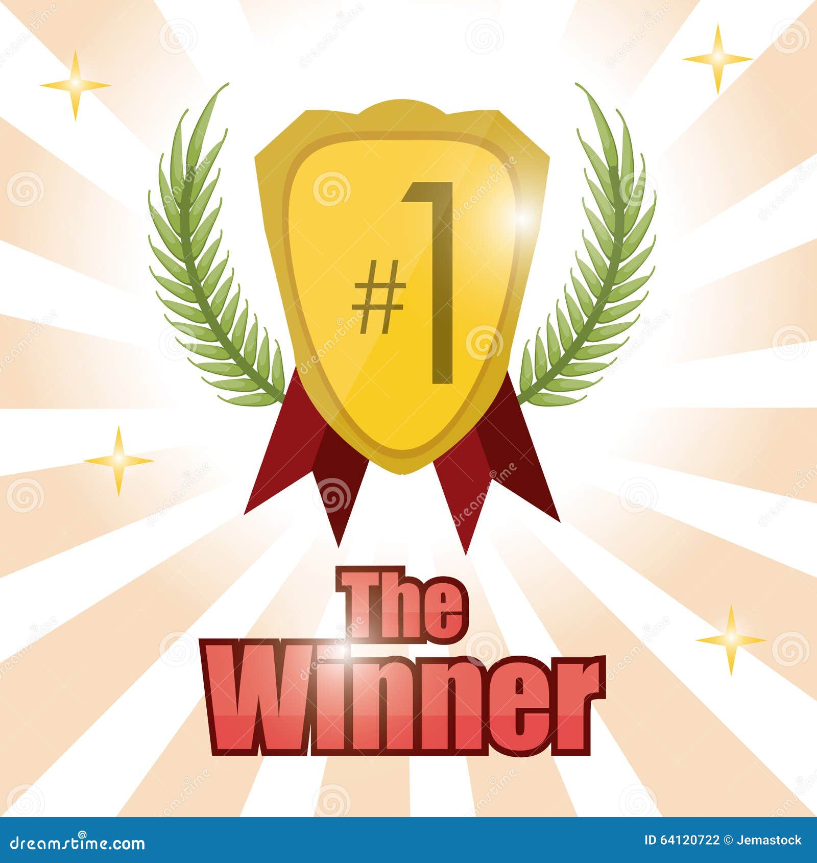 Winner icon design stock illustration. Illustration of winner - 64120722