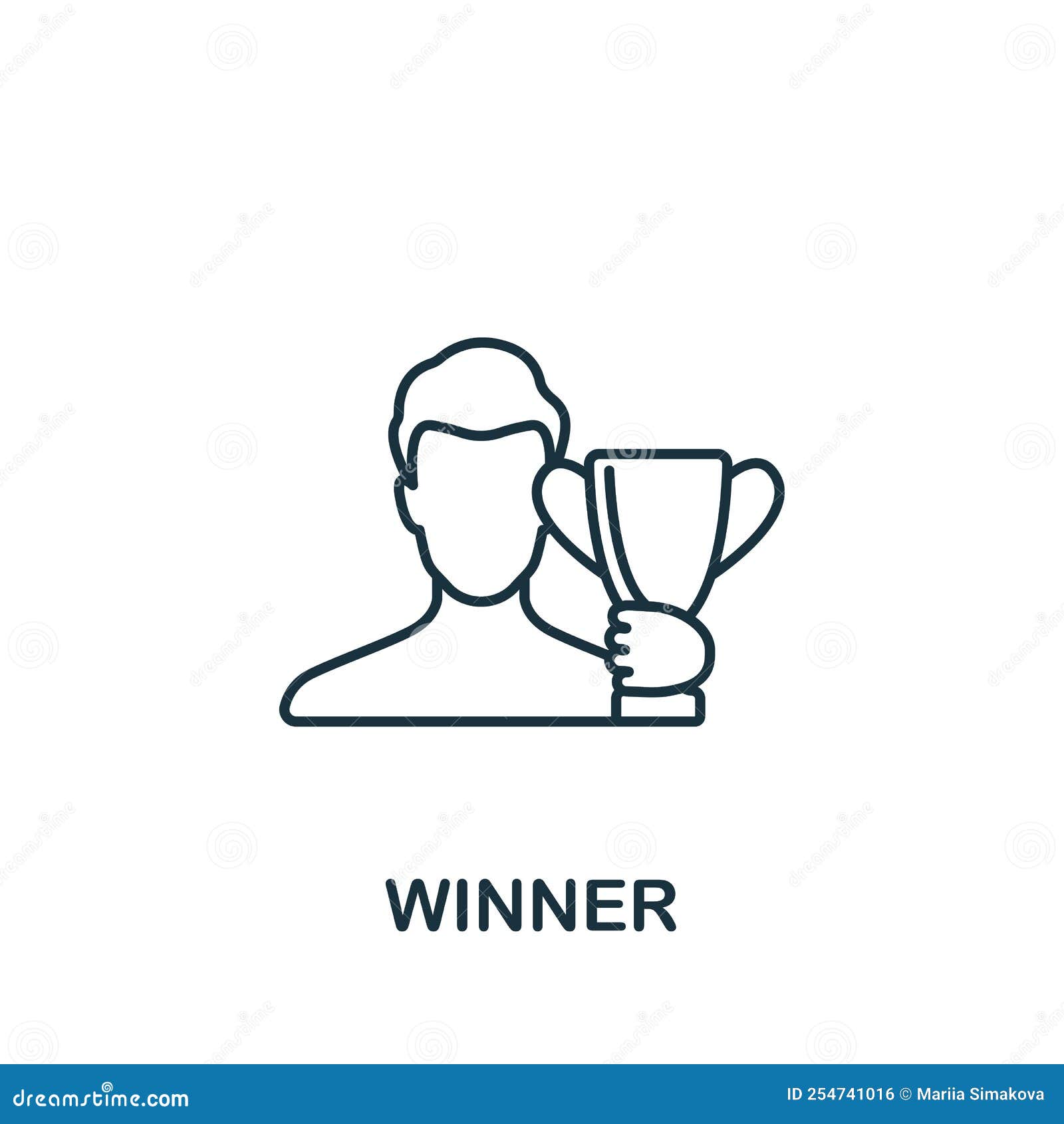 Winner Icon. Line Simple Success Icon for Templates, Web Design and ...