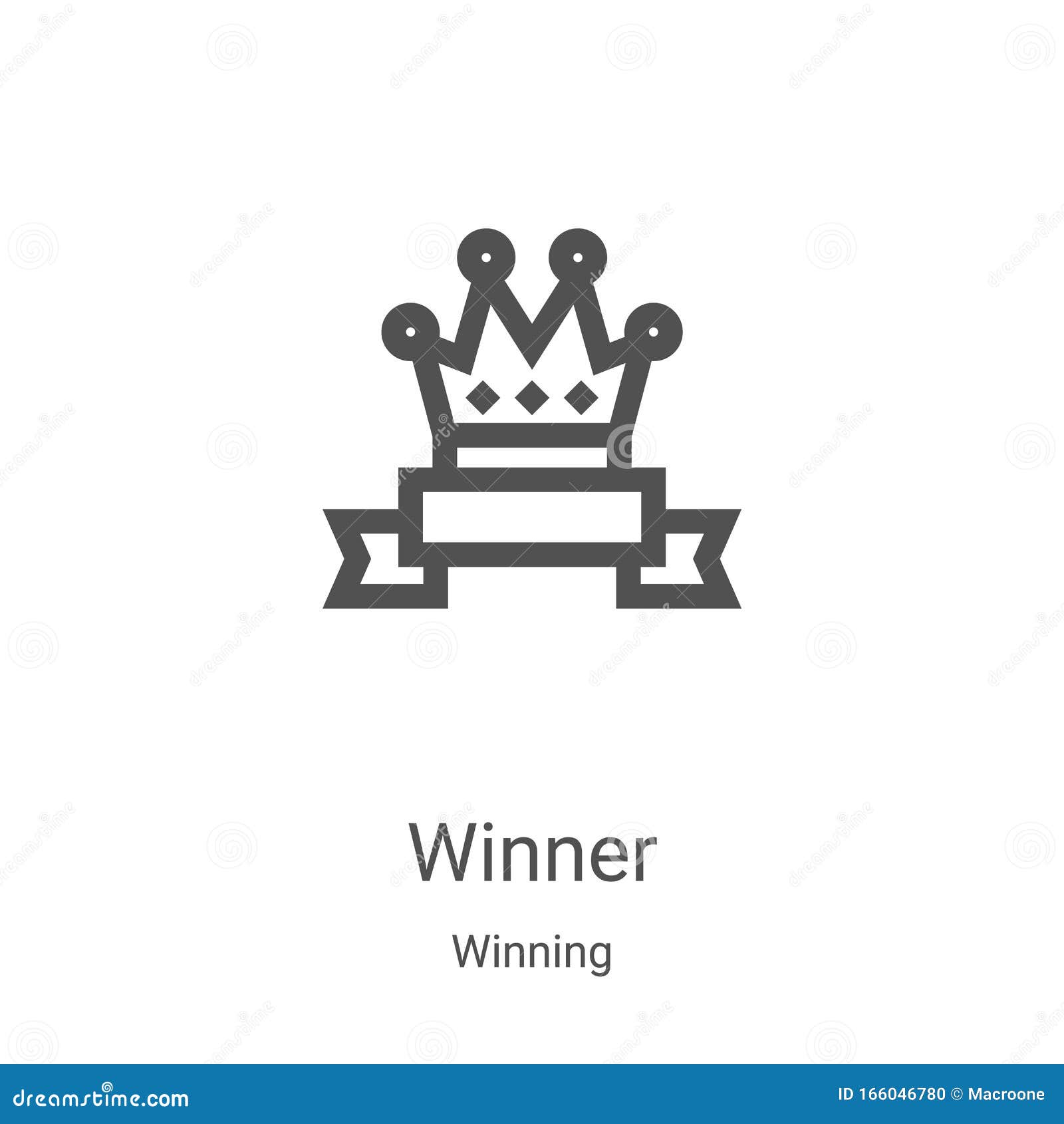 Winner Icon Vector from Winning Collection. Thin Line Winner Outline ...