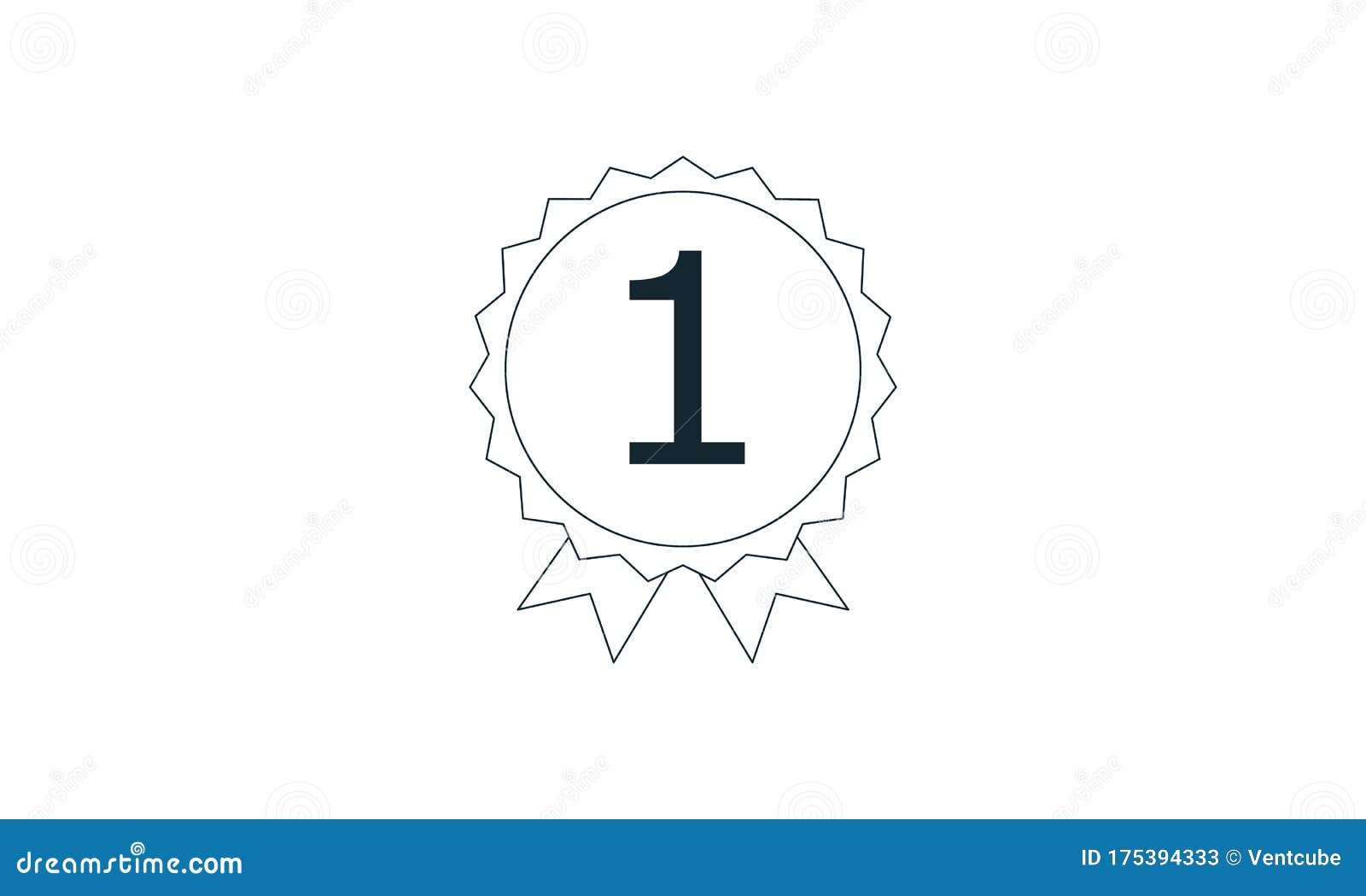 Winner Icon on White Background Vector Image Stock Illustration ...