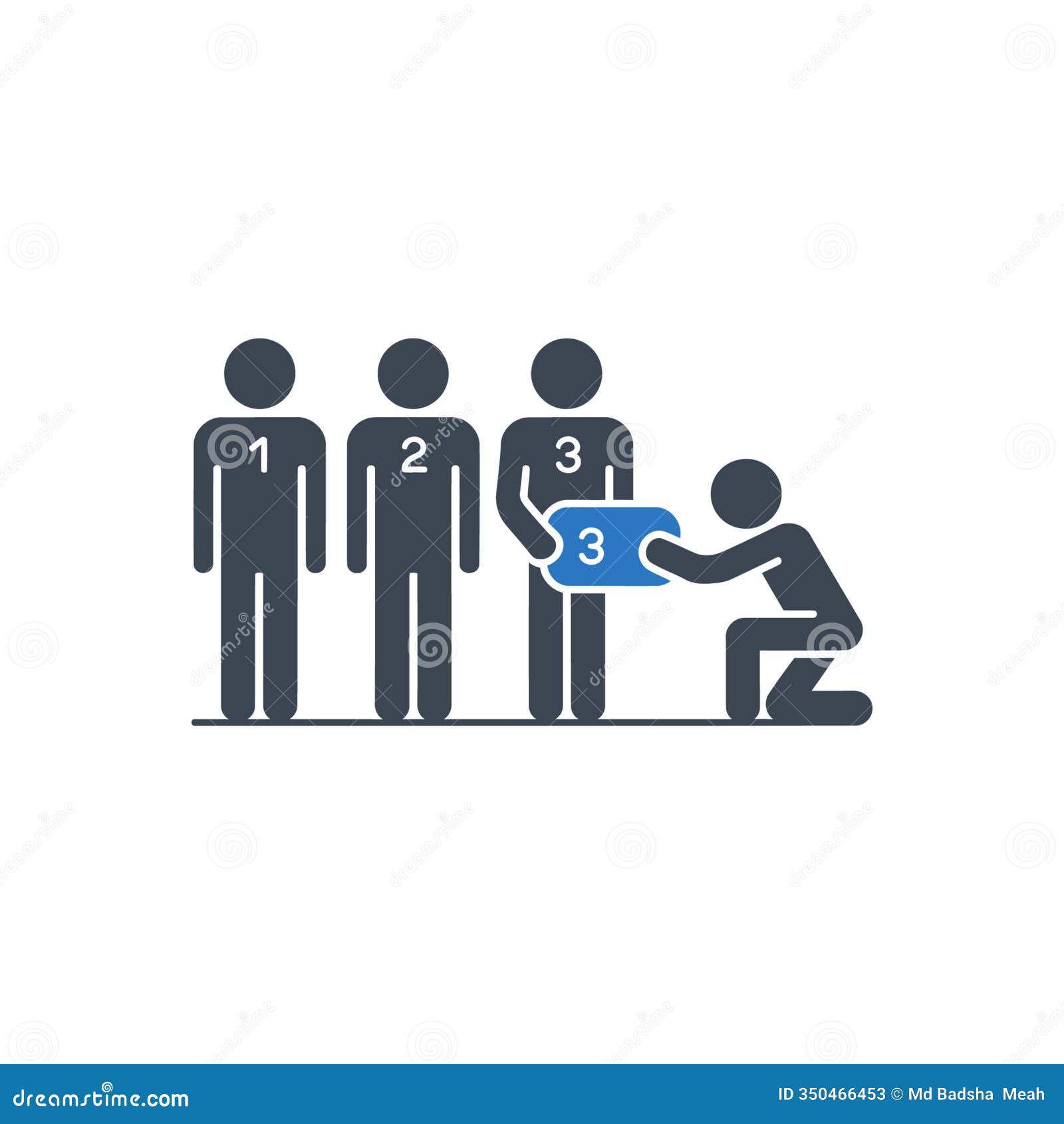 Winner Identification Process Icon Stock Vector - Illustration of ...