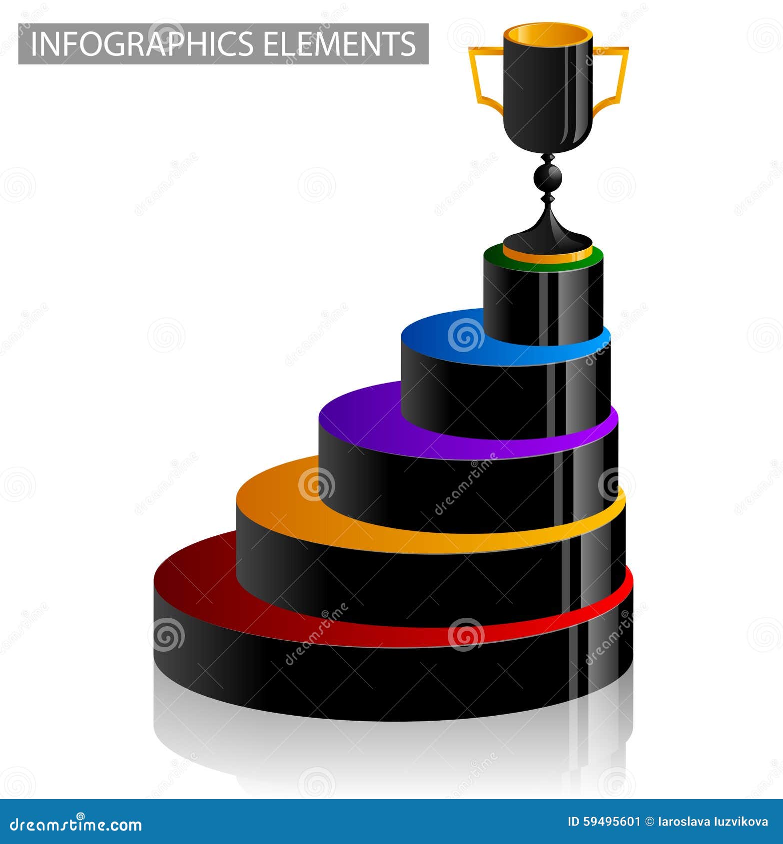 Winner Infographics Elements Stock Vector - Illustration of element ...