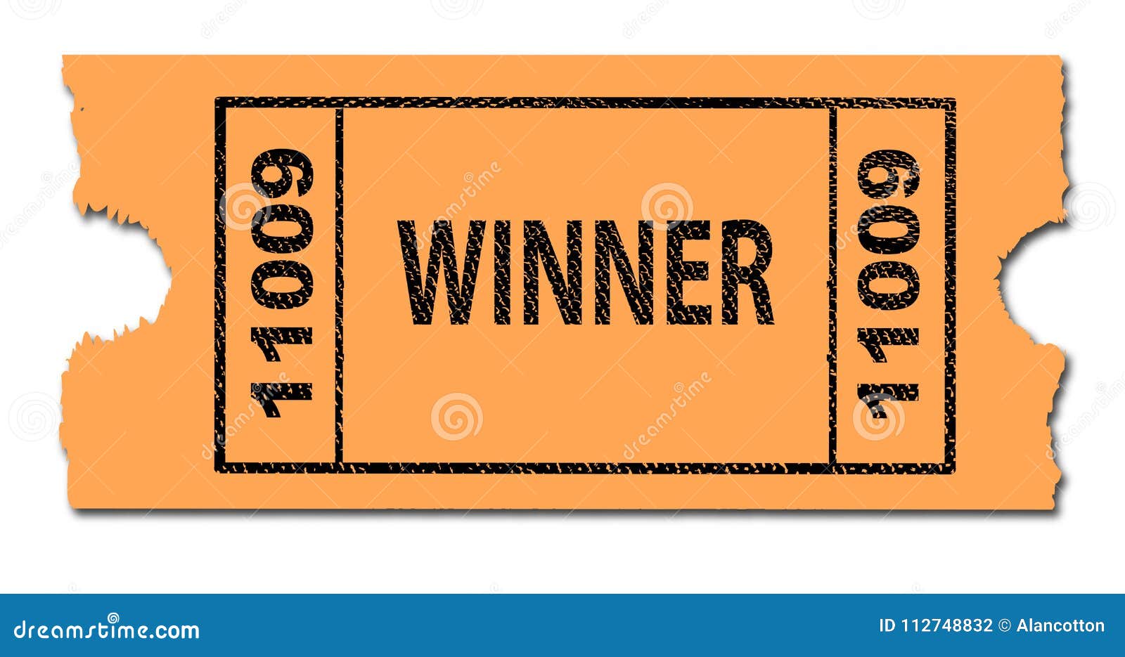 Winner Isolated ticket stock vector. Illustration of projection - 112748832