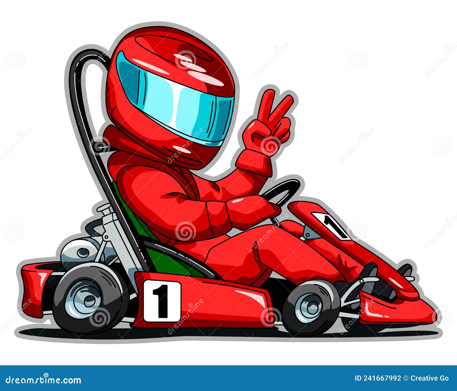 Karting Race Symbol Logo Emblem Template Vector Image . Go Kart Logo ...