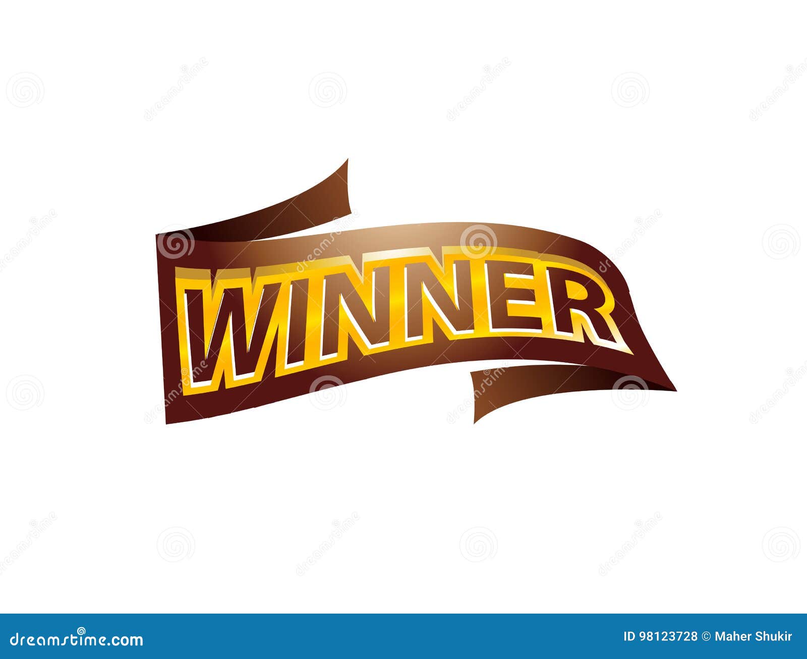 Winner Label Vector Illustration | CartoonDealer.com #22743608