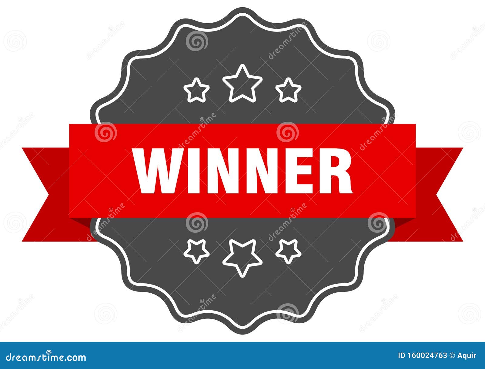 Winner label stock vector. Illustration of vignette - 160024763