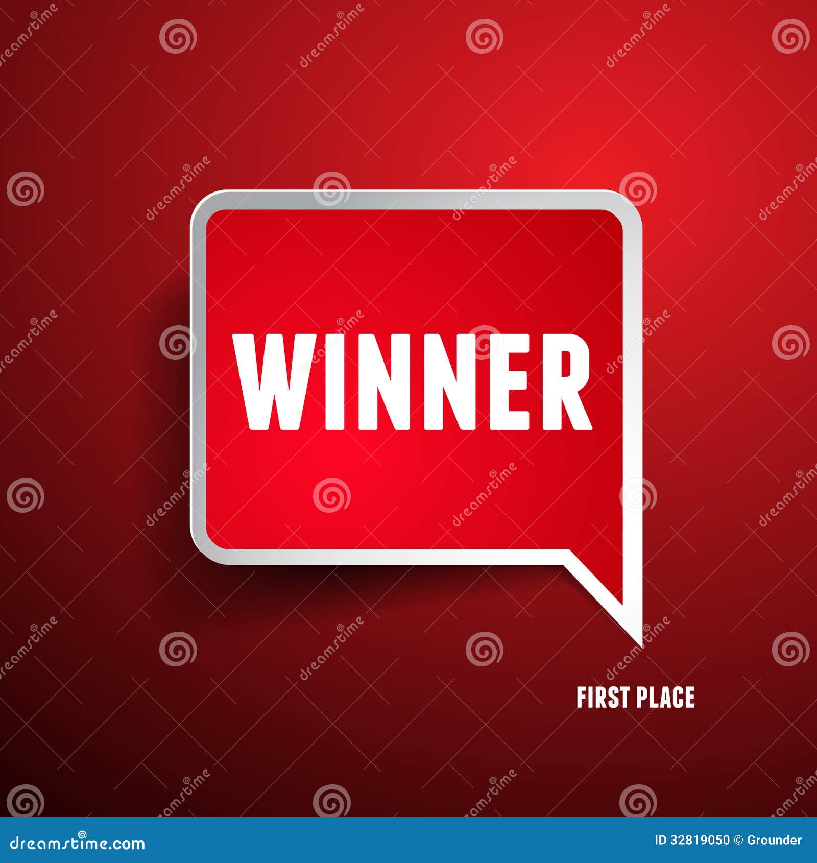 Winner Label or Speech Bubble Stock Vector - Illustration of gold ...