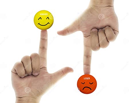 Winner and loser stock image. Image of success, symbol - 21762517