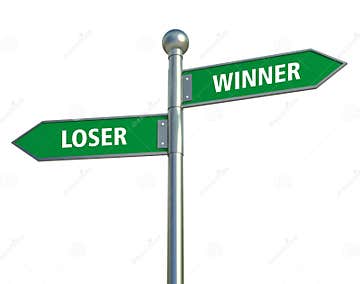 Winner and loser stock illustration. Illustration of shining - 110361676