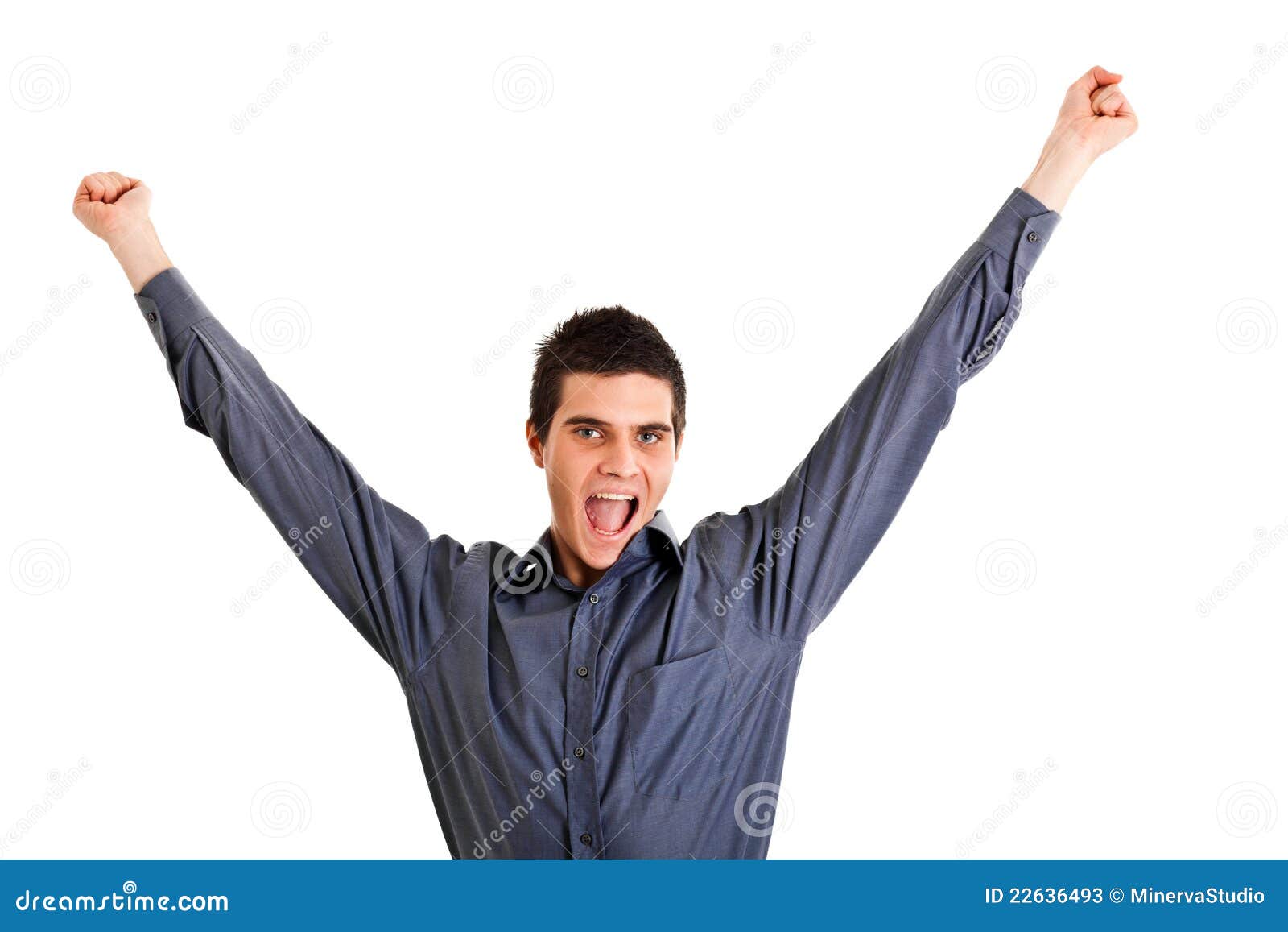 Winner man stock image. Image of portrait, handsome, corporate - 22636493