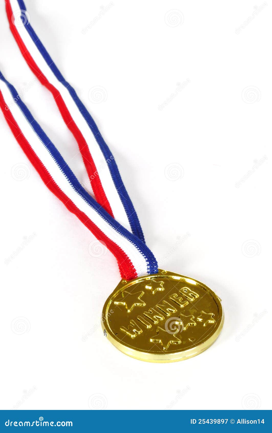 Winner Medal stock image. Image of trophy, ribbon, prize - 25439897