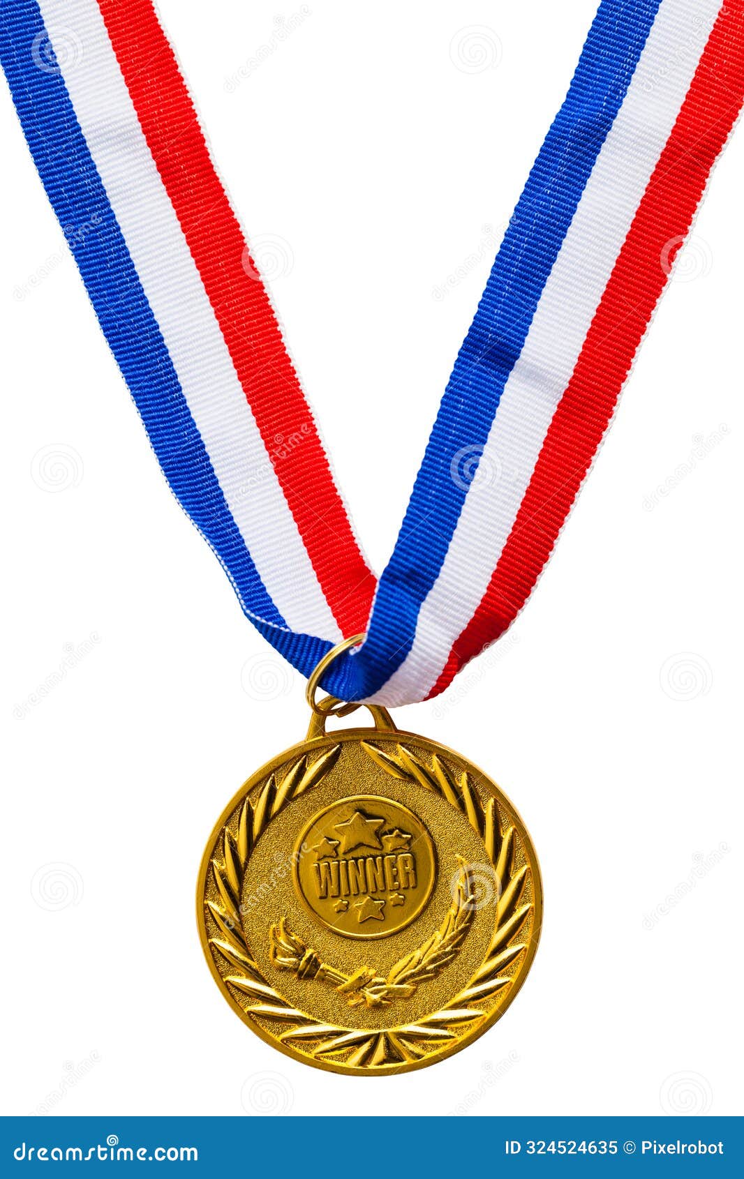 Winner Medal stock image. Image of trophy, front, gold - 324524635