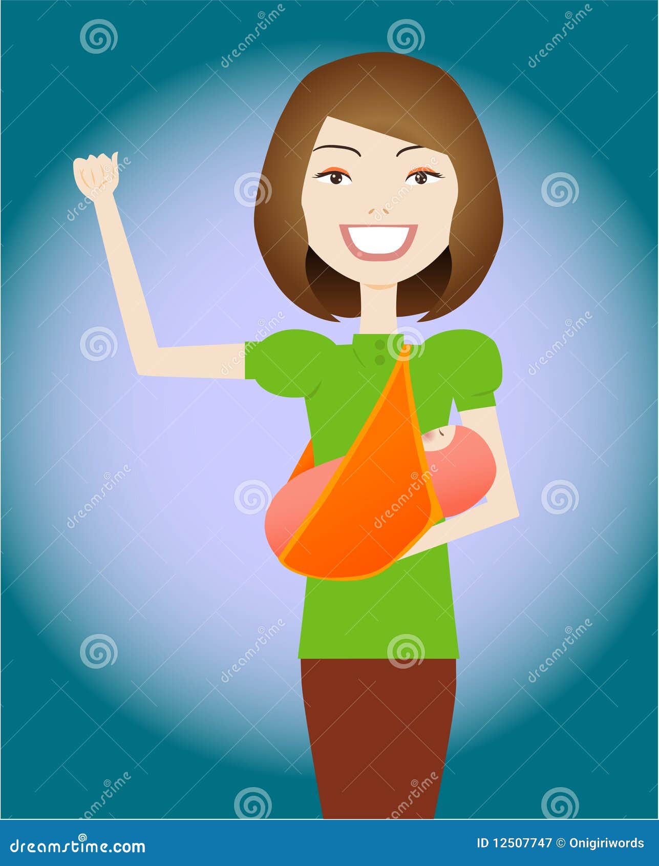 Winner mother stock vector. Illustration of newvborn - 12507747