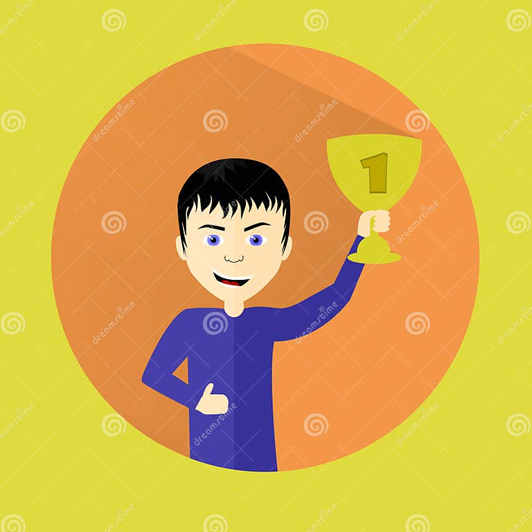 The Winner P. Vector Illustration.EPS10 Stock Vector - Illustration of ...