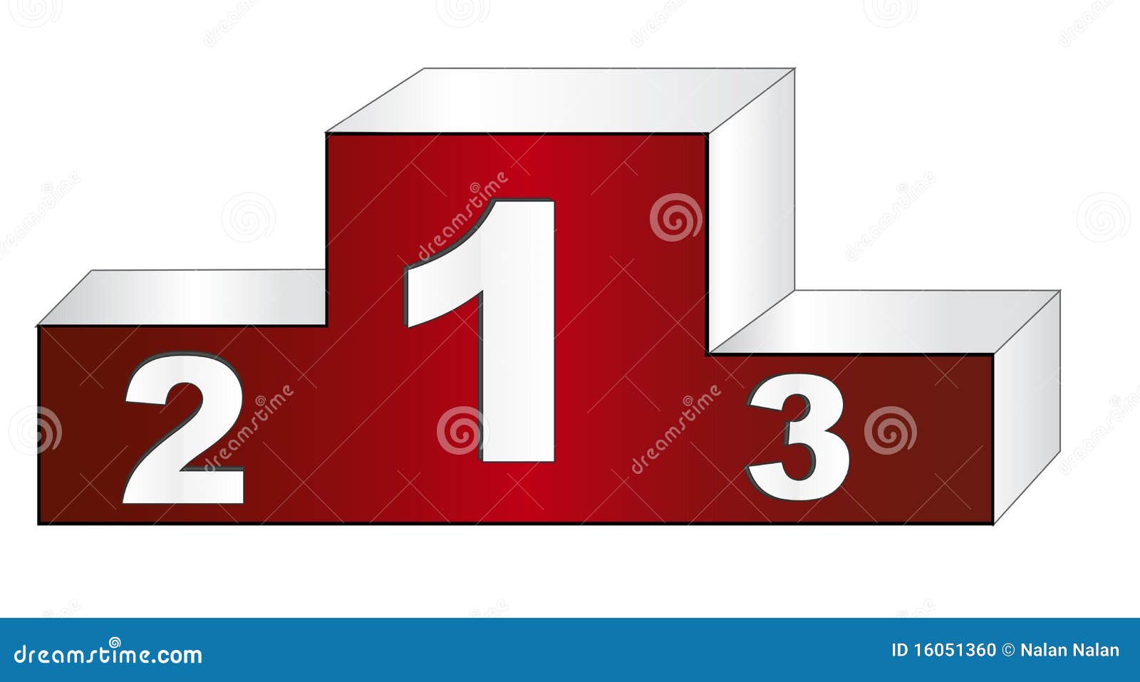 Winner Podium Set. Round And Square 3d Two-stage Podium, Pedestal Or ...