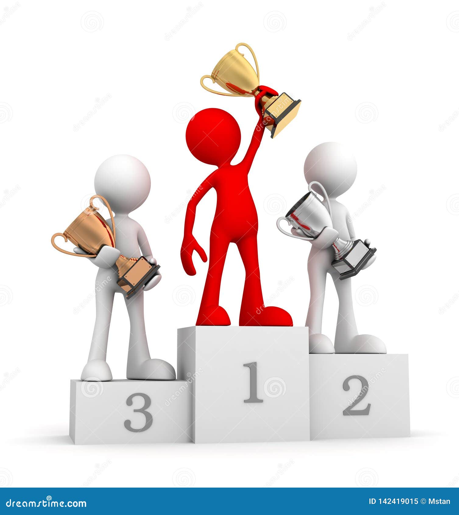 Winner Podium Concept 3d Illustration Stock Illustration - Illustration ...