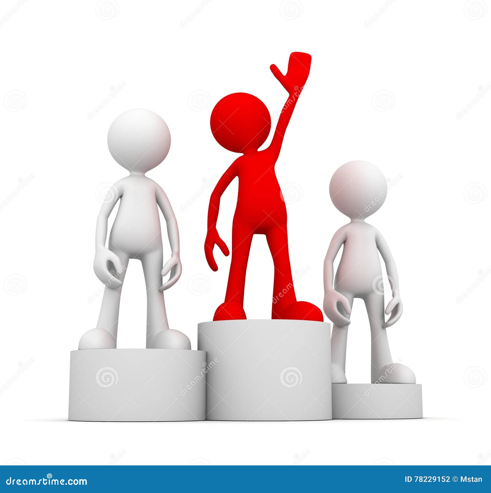 Winner Podium Concept 3d Illustration Stock Illustration - Illustration ...
