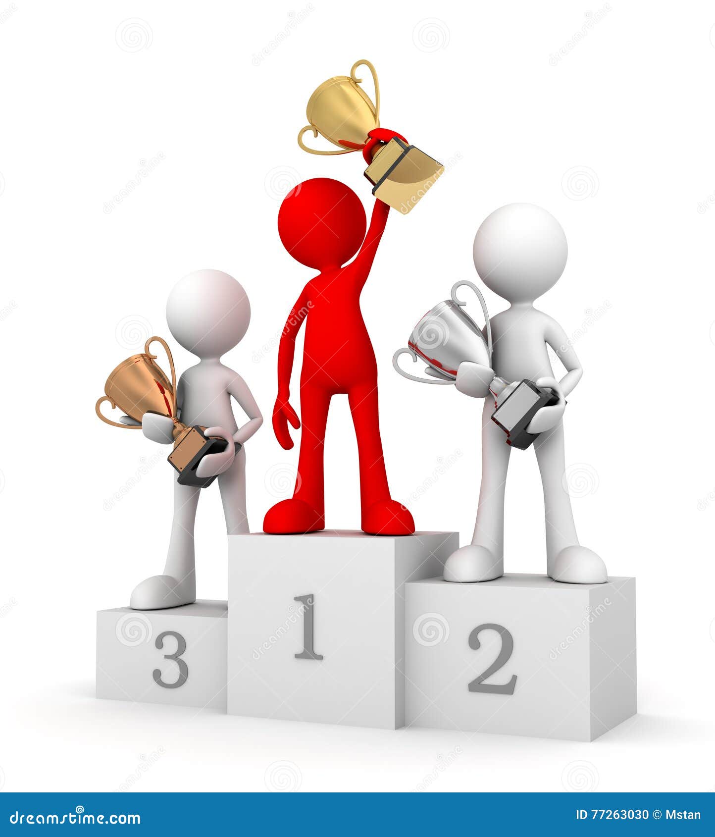 Winner Podium Concept 3d Illustration Stock Illustration - Illustration ...