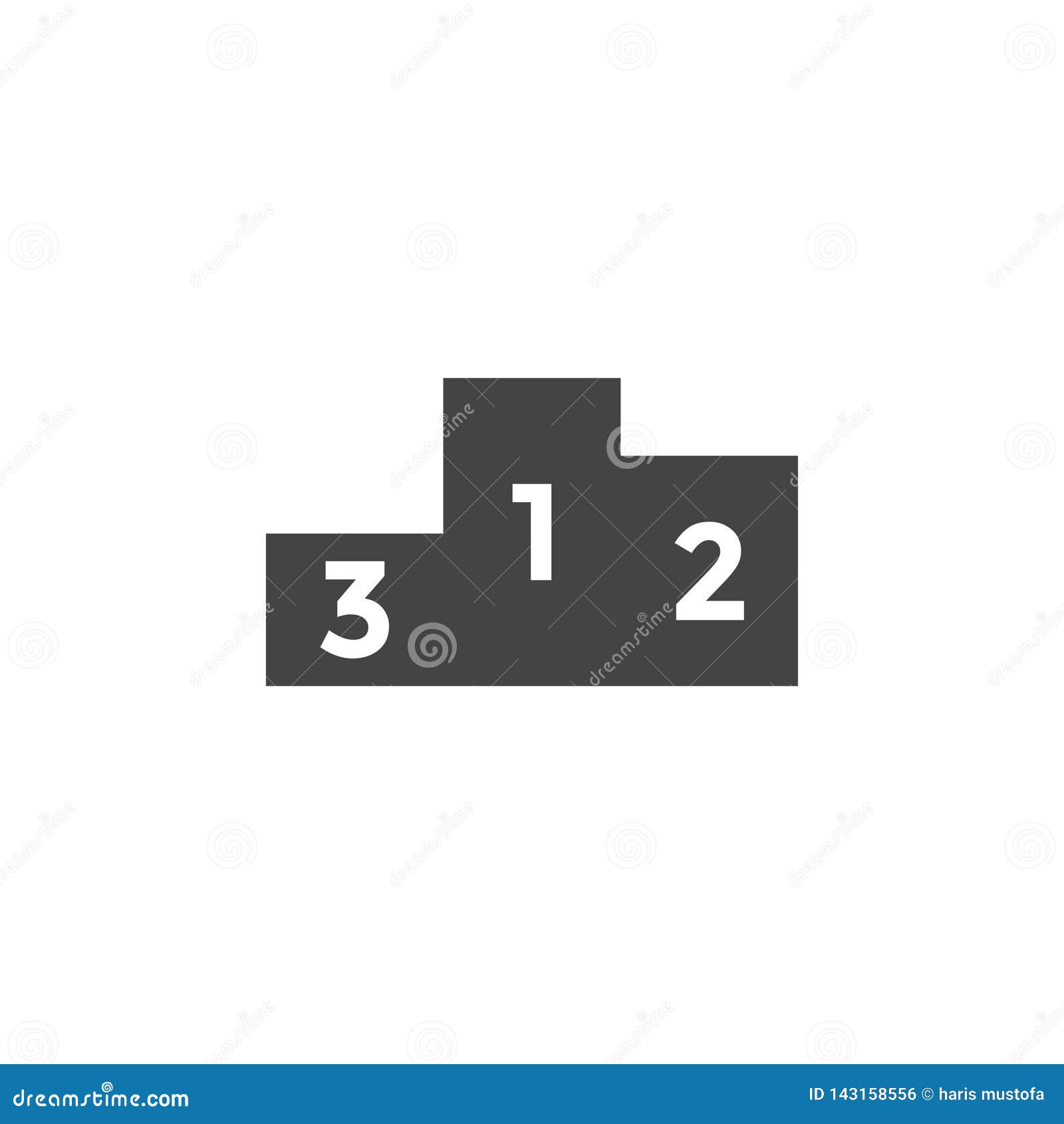 Winner Podium Graphic Design Template Vector Illustration Stock Vector ...