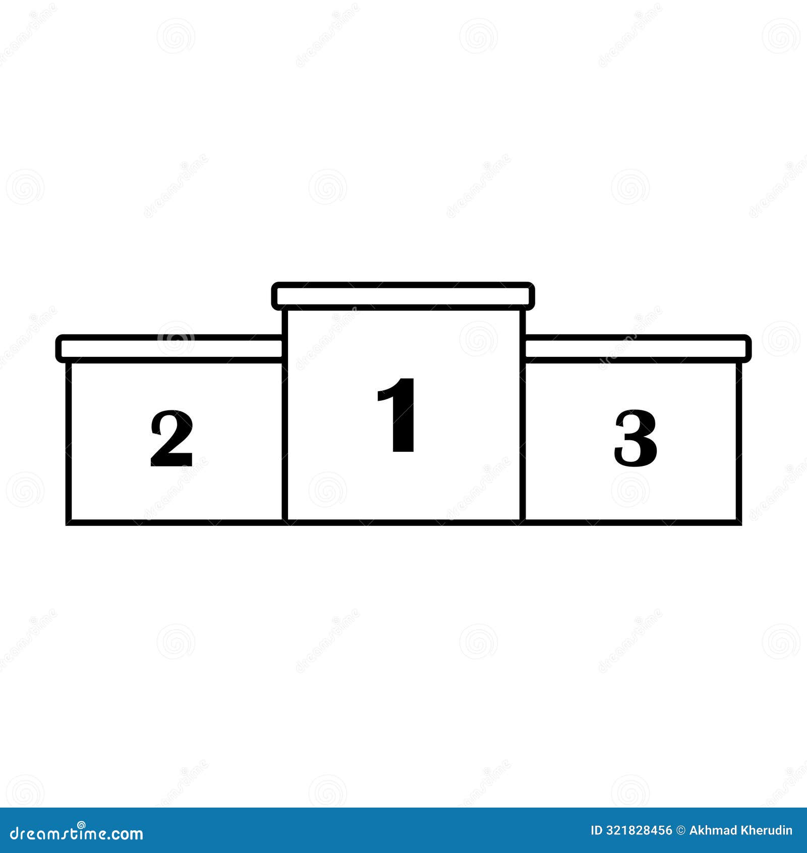 Winner Podium Icon stock vector. Illustration of sport - 321828456