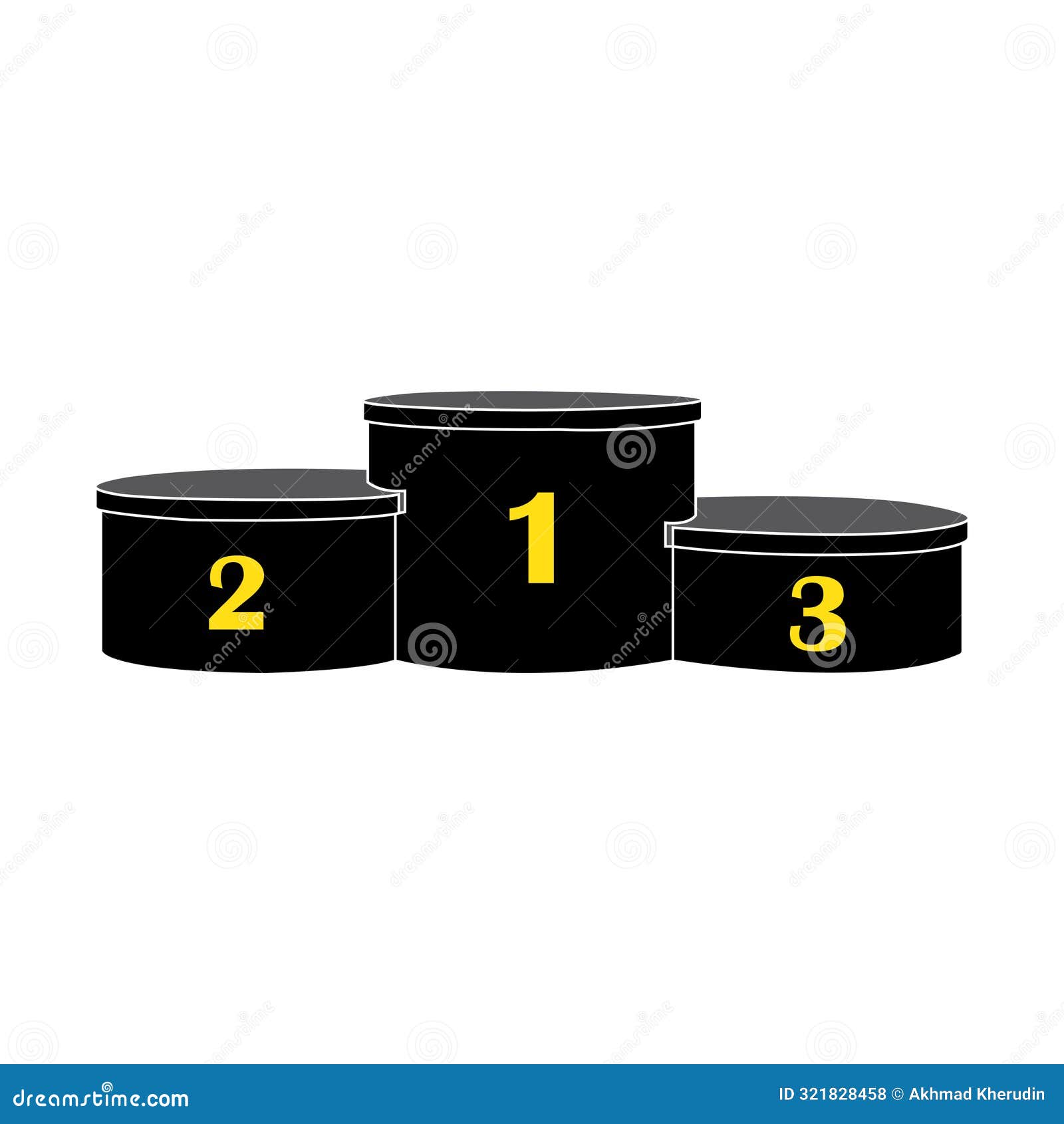 Winner Podium Icon stock vector. Illustration of isolated - 321828458
