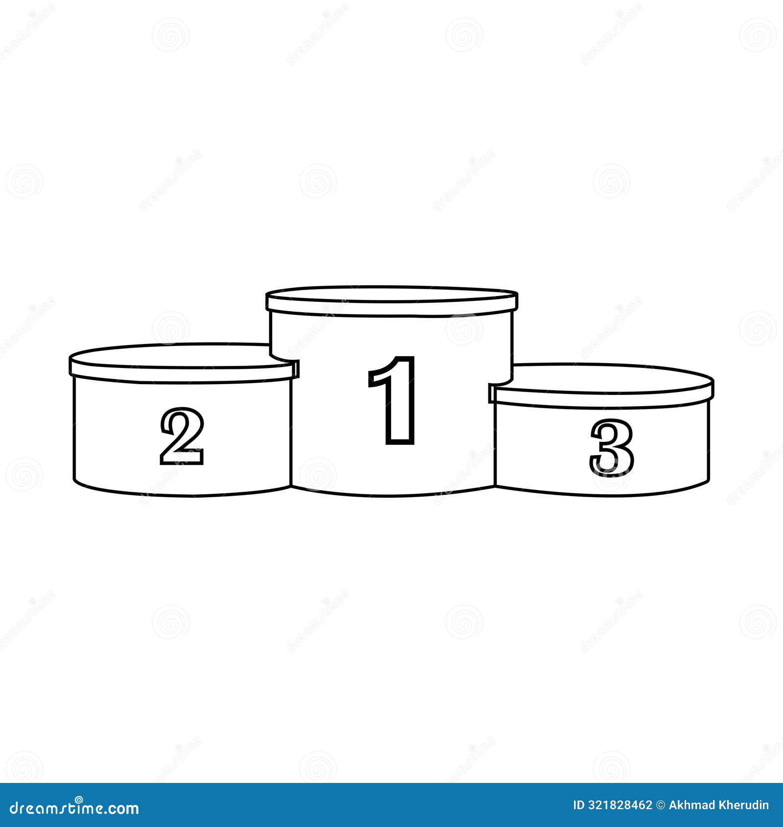 Winner Podium Icon stock vector. Illustration of design - 321828462