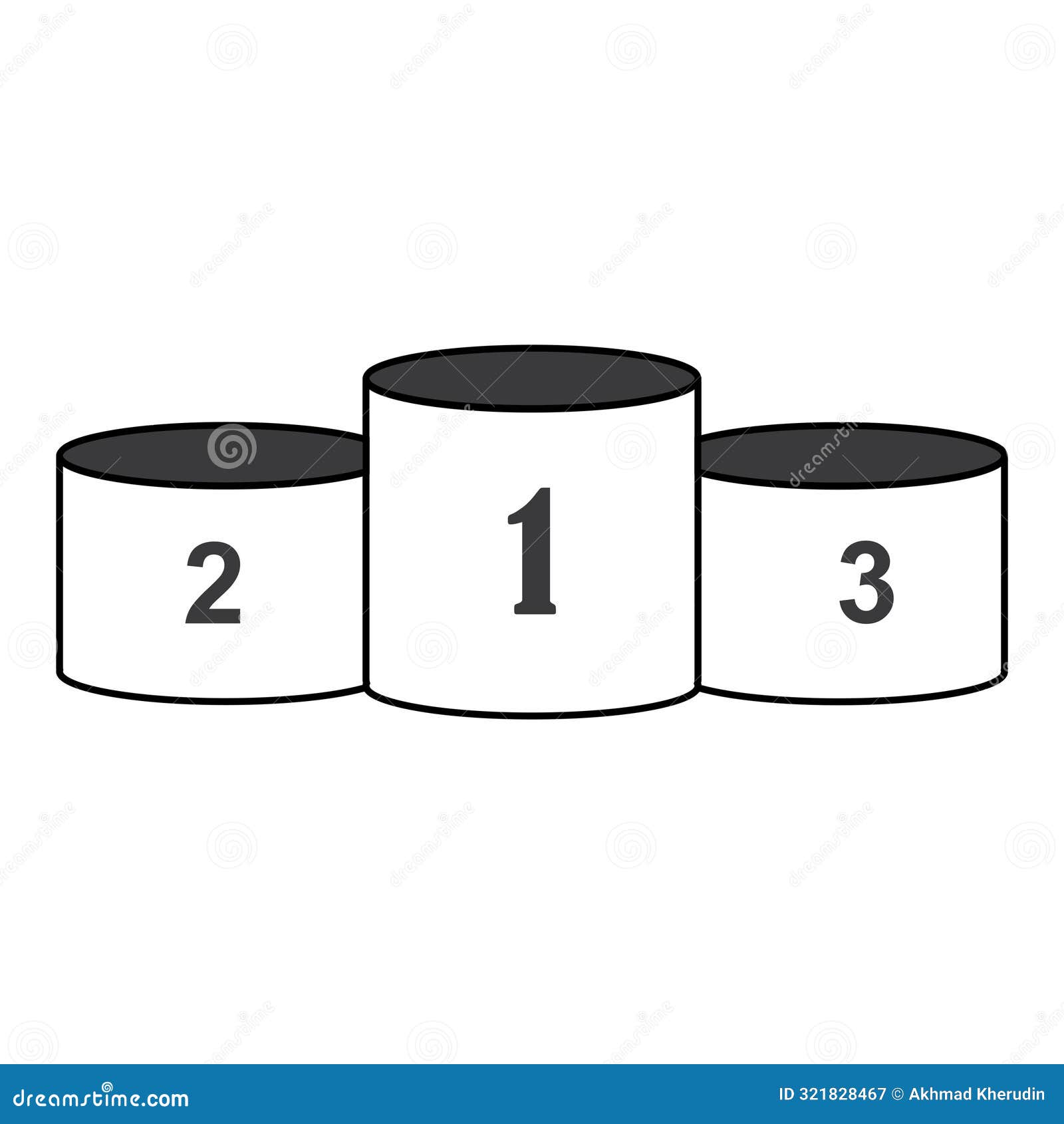 Winner Podium Icon Cartoon Vector | CartoonDealer.com #321828467