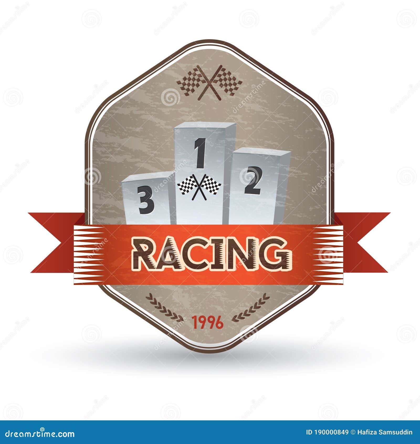 Winner Podium Label. Vector Illustration Decorative Design Stock Vector ...