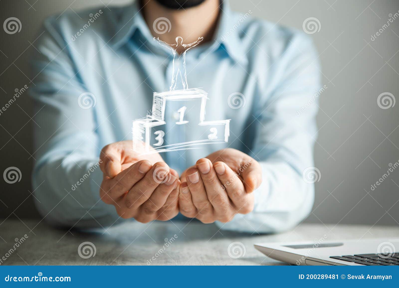 Winner on podium stock image. Image of champion, winners - 200289481