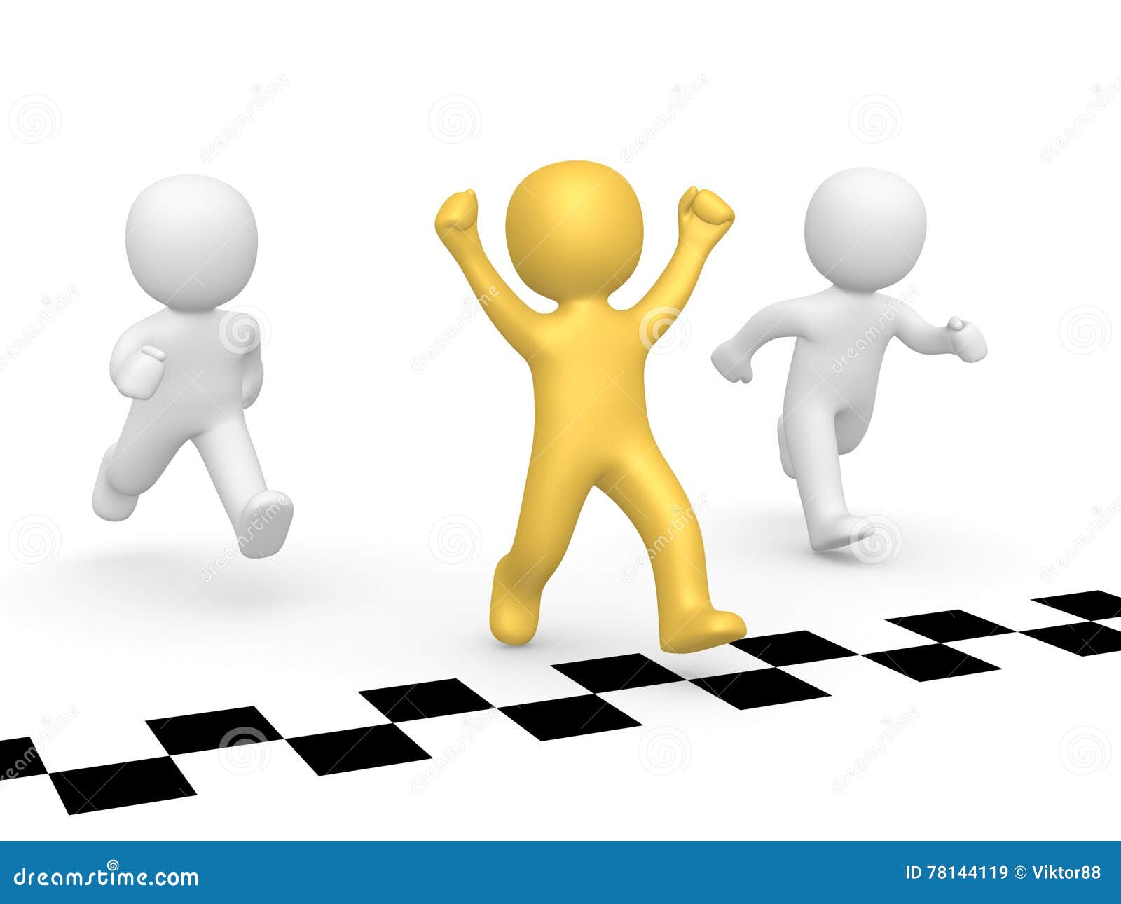 Winner of the race stock illustration. Illustration of competition ...