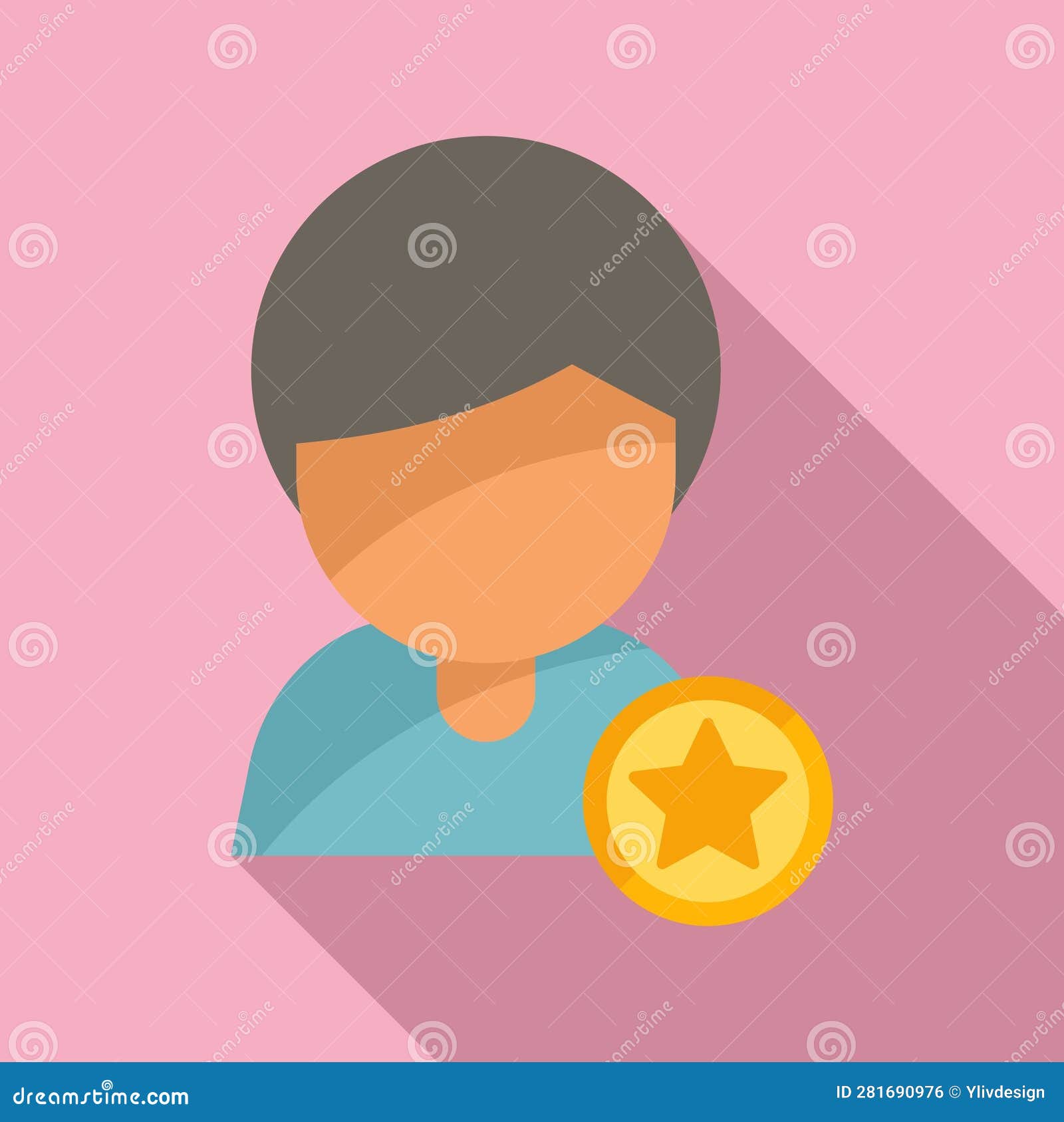 Winner Ranking Icon Flat Vector. Trophy Reward Stock Illustration ...