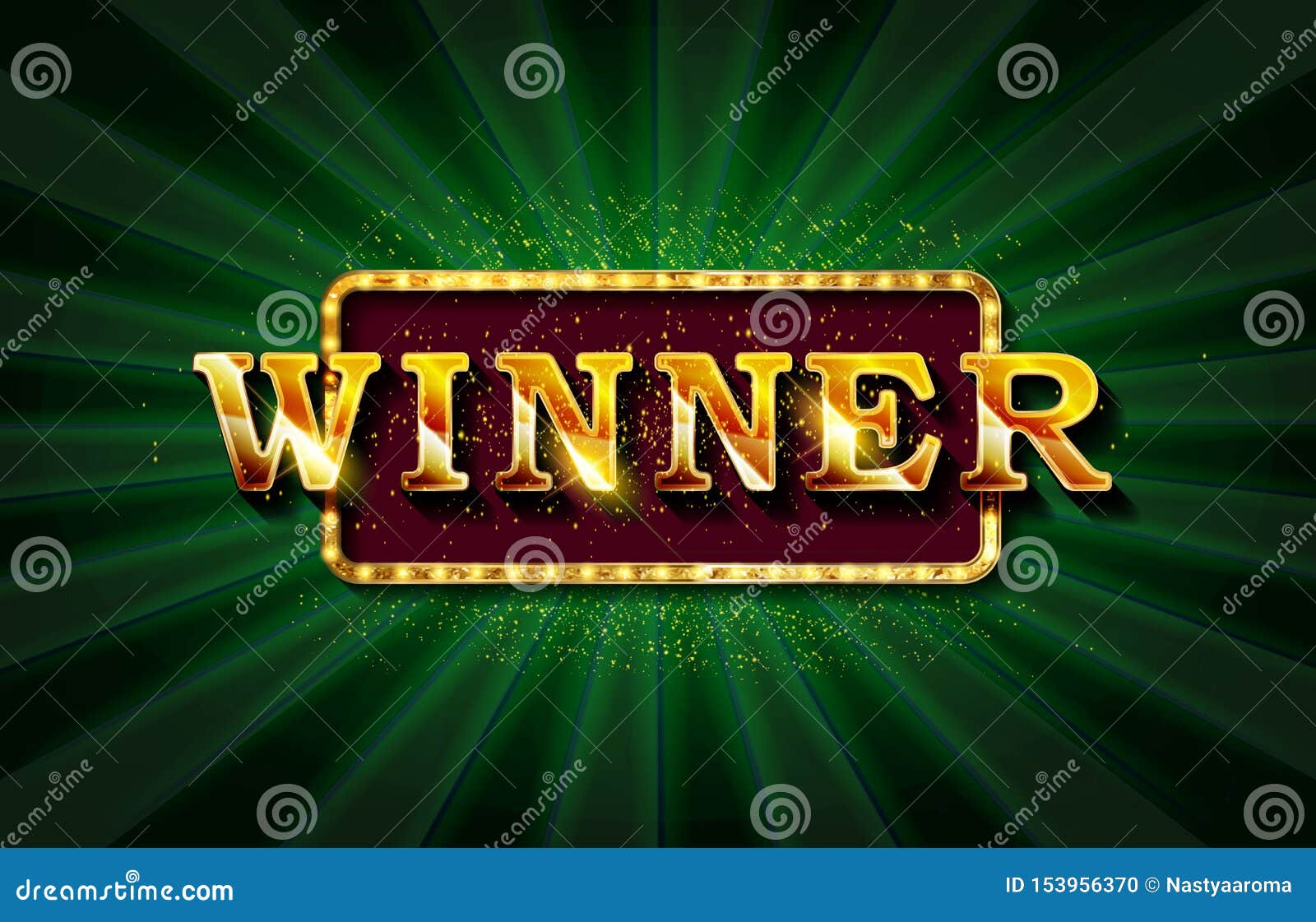 The winner retro banner stock vector. Illustration of border - 153956370