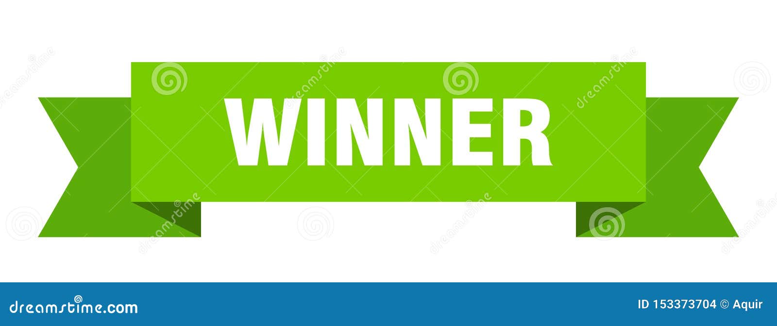 Winner ribbon. stock vector. Illustration of flat, background - 153373704