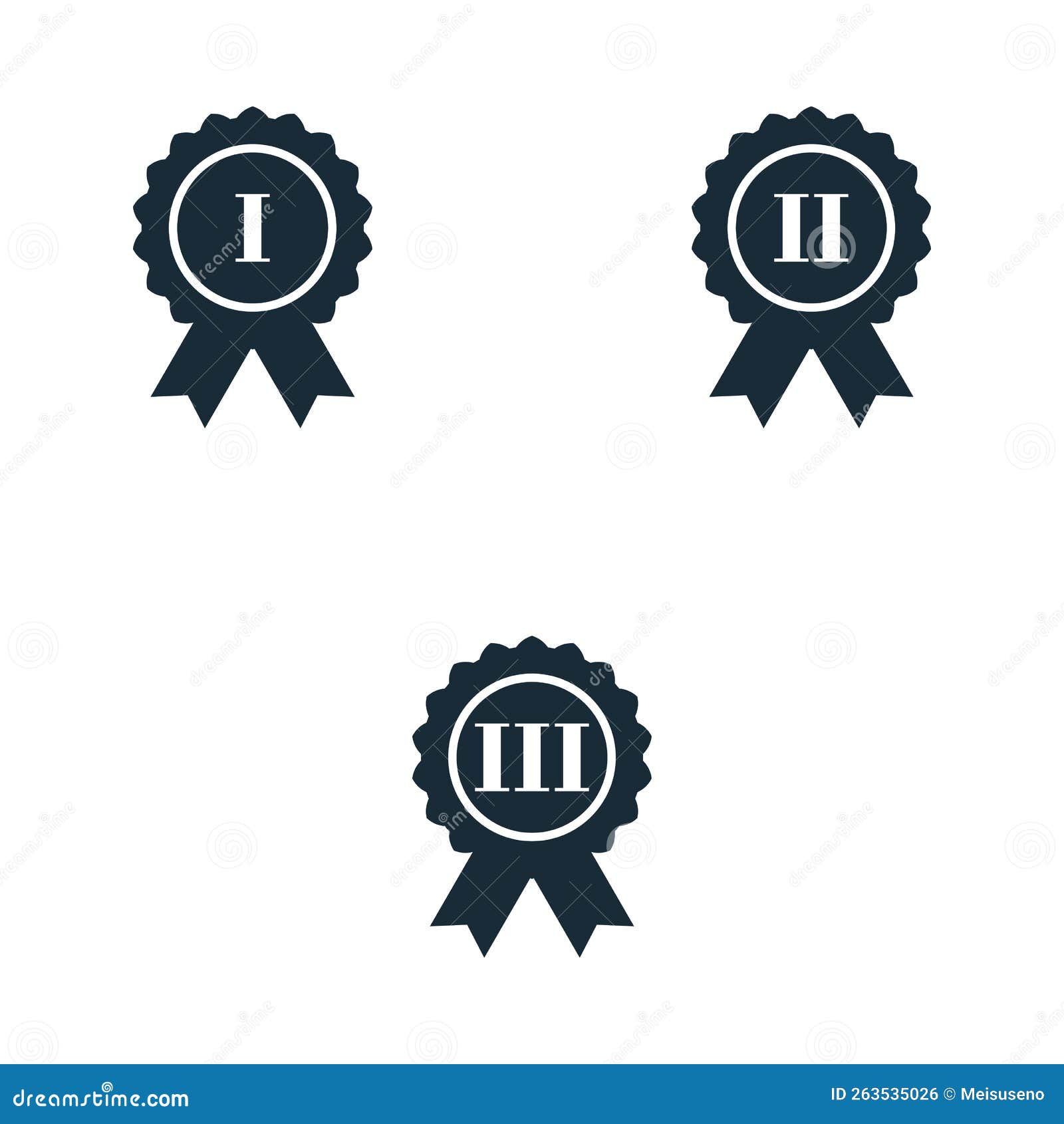 Winner Ribbon Seal Icon Design Template Elements Stock Vector ...